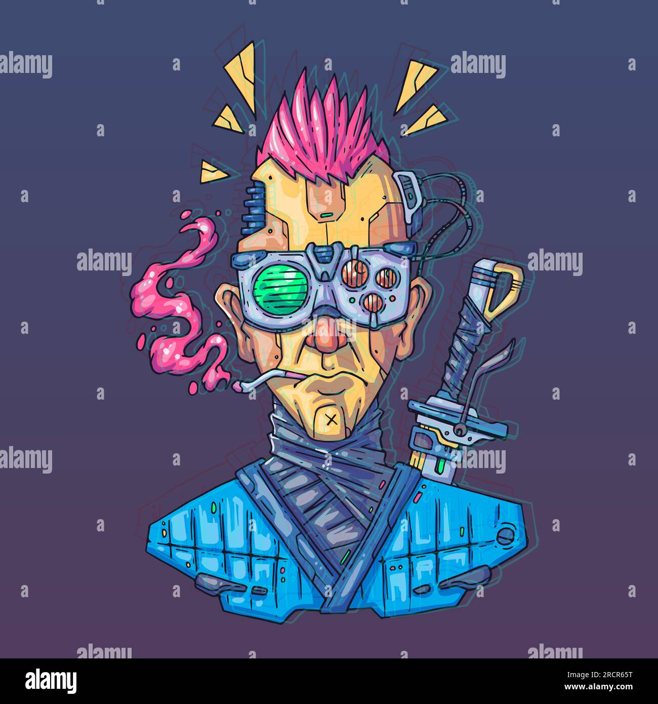 Japanese design robot Stock Vector Images - Alamy