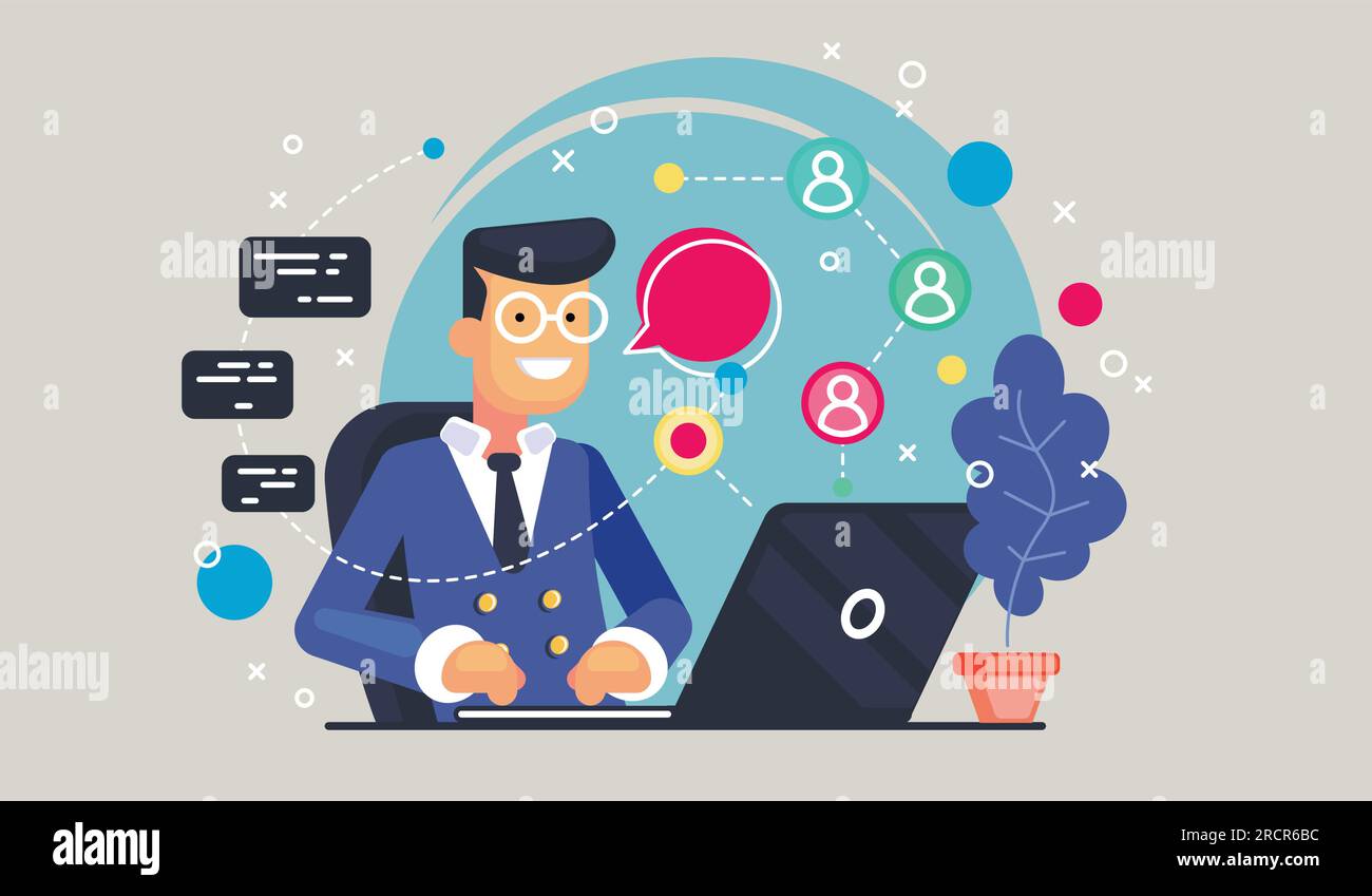 Code concept illustration of student using laptops for developing ... Code concept illustration of student using laptops for developing ...