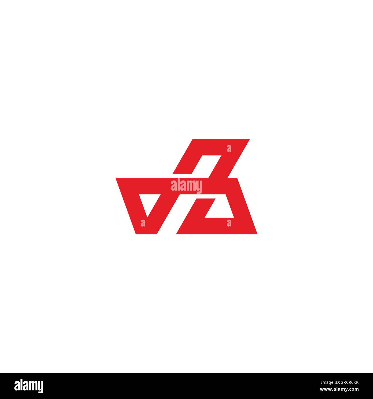 letter ab red line geometric logo vector Stock Vector Image & Art - Alamy