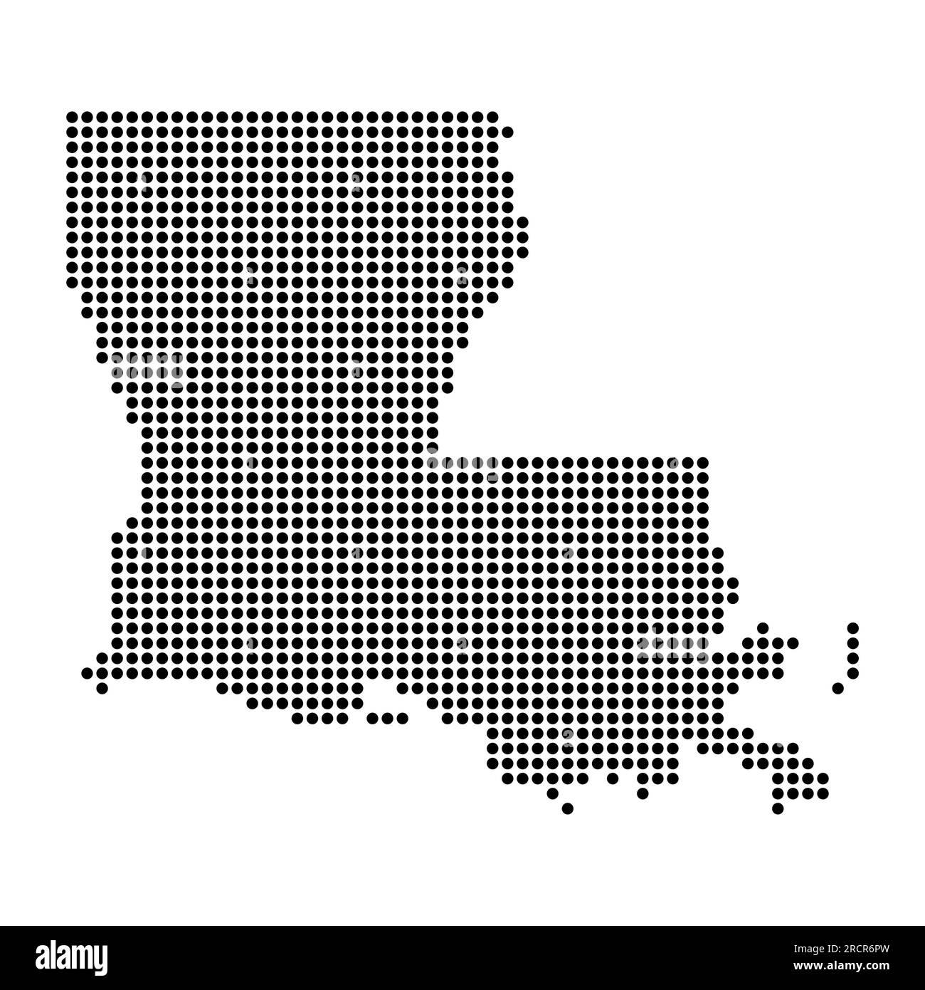 Louisiana map shape, united states of america. Flat concept icon symbol ...