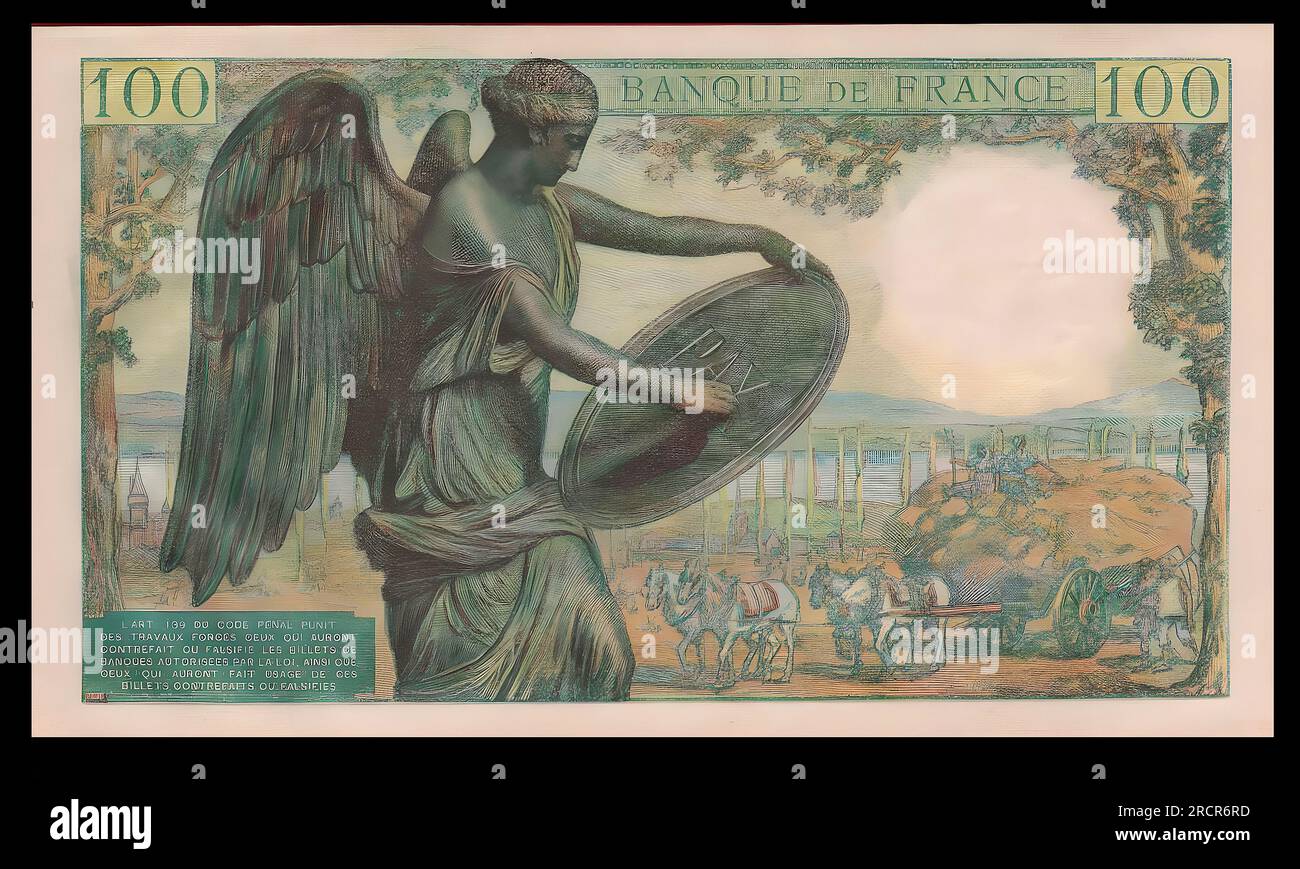 100 francs note hi-res stock photography and images - Alamy