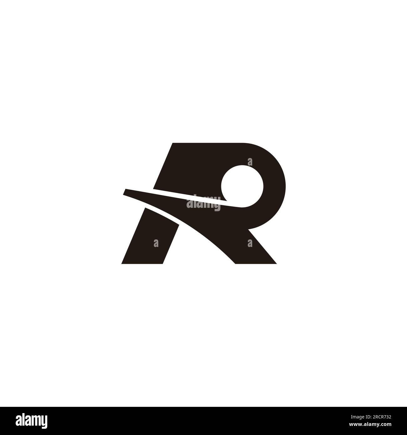letter r slice motion simple logo vector Stock Vector Image & Art - Alamy