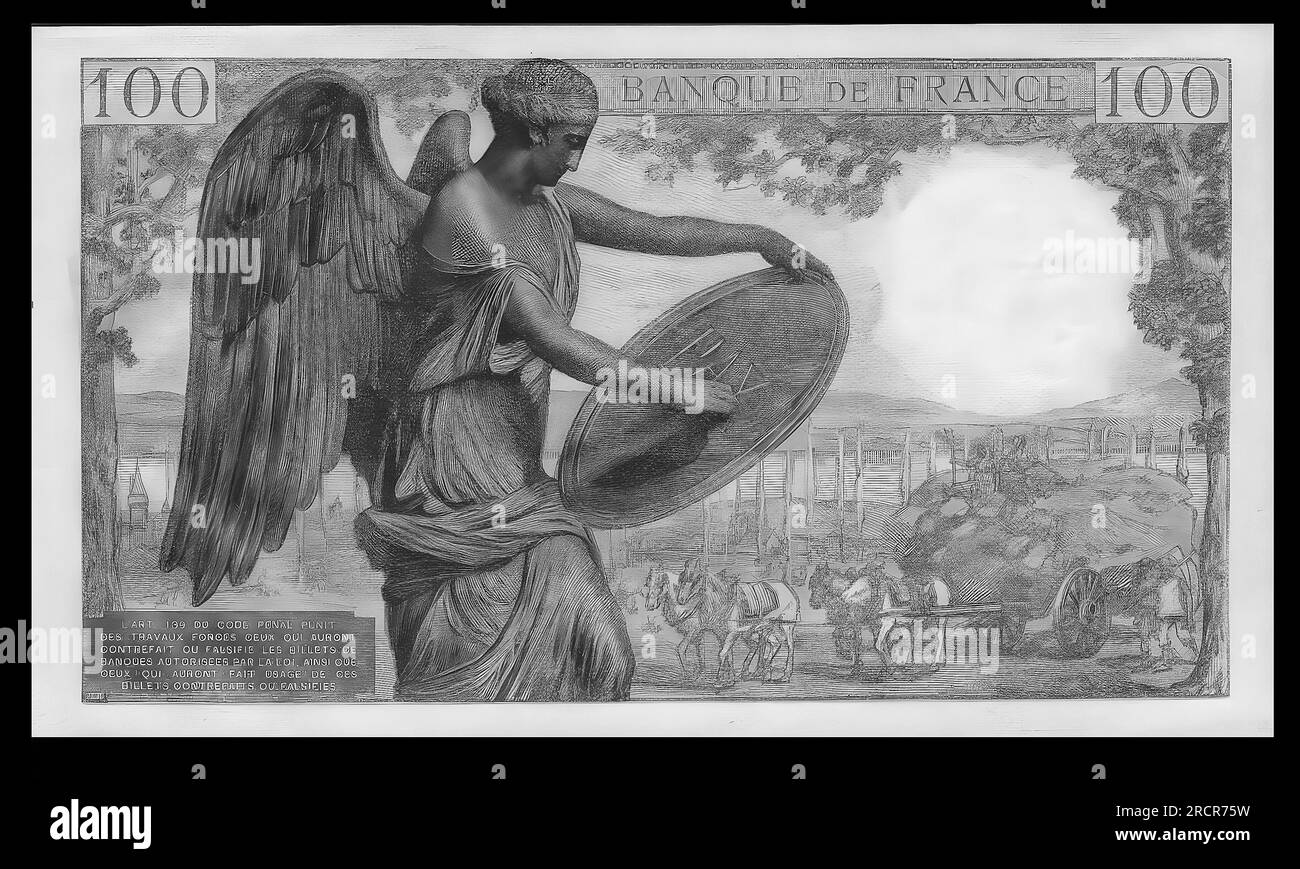 100 francs note hi-res stock photography and images - Alamy