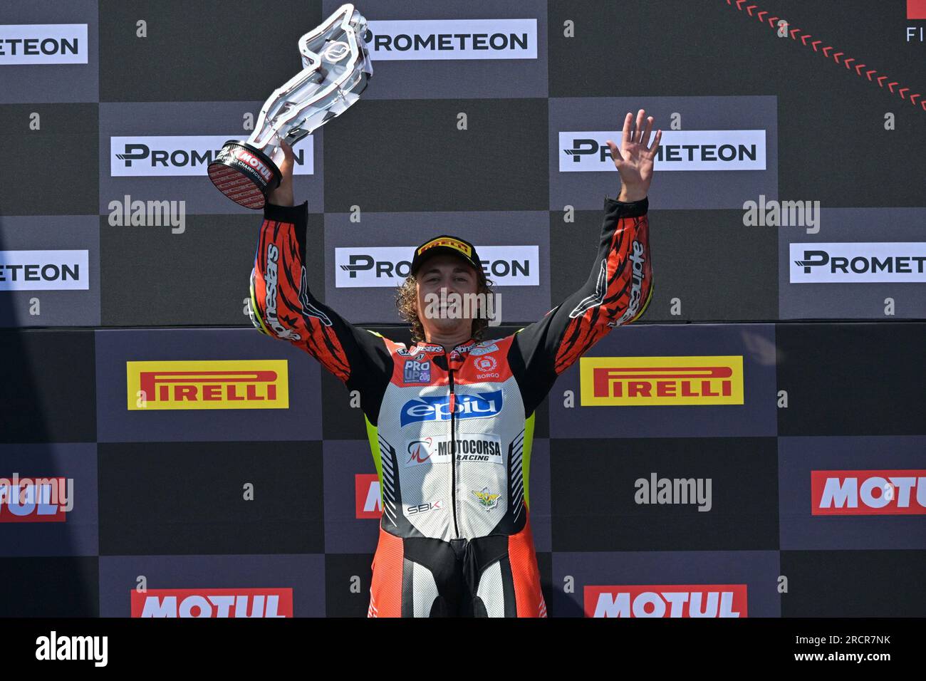 Imola, Italy. 16th July, 2023. N°47 Alex Bassani ITA Ducati Panigale ...