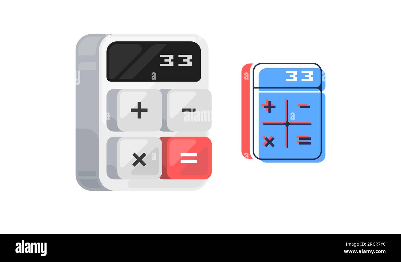 Calculating machine vector vectors hi-res stock photography and images ...