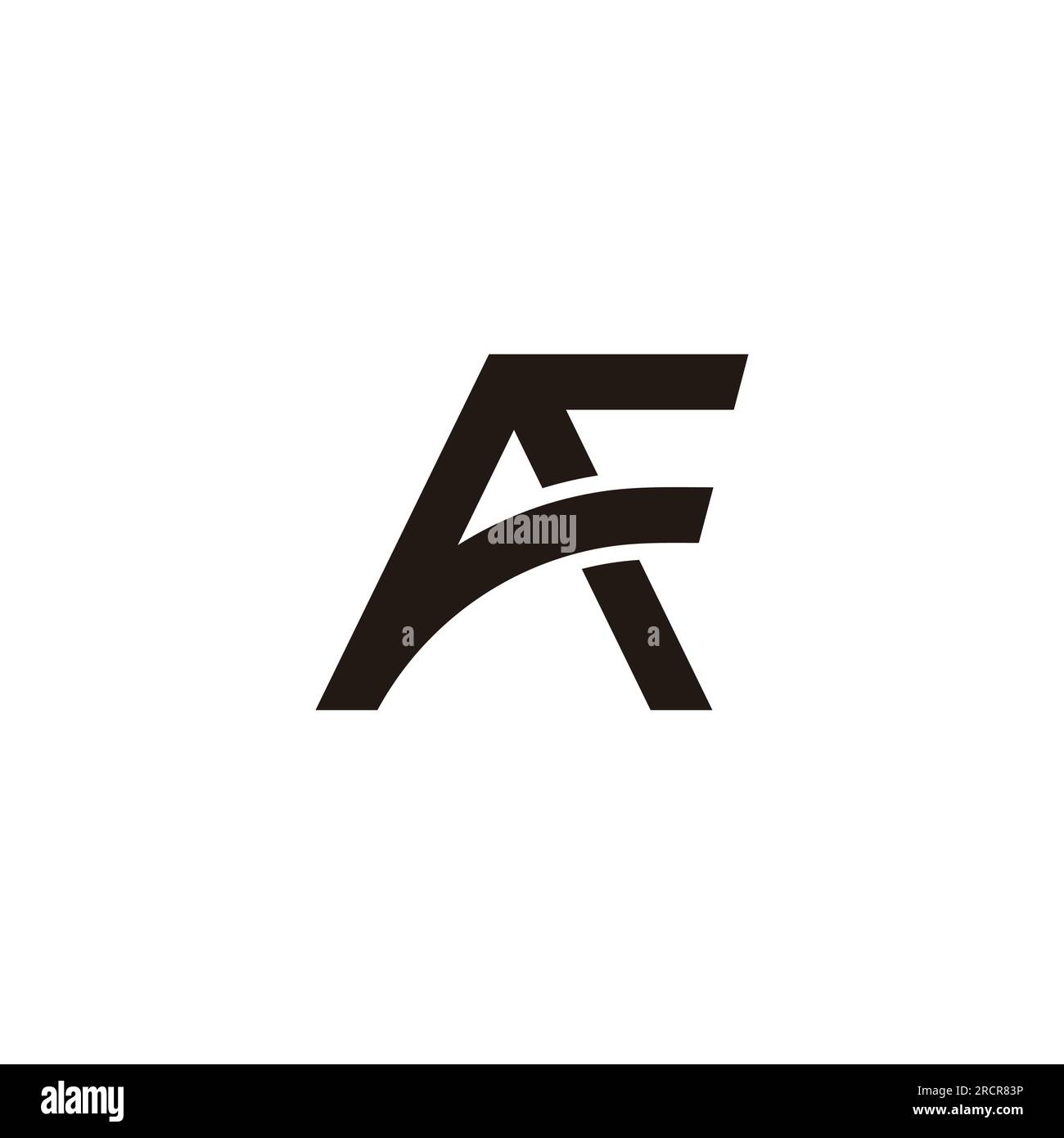 letter af arrow simple geometric line logo vector Stock Vector Image ...