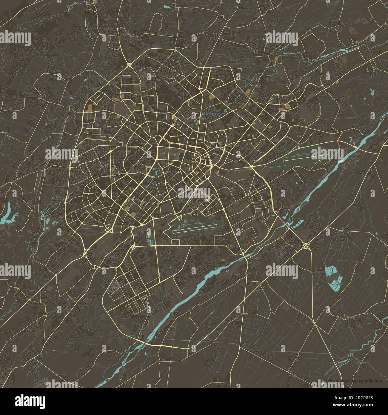 Vector city map of Tashkent, Uzbekistan Stock Vector Image & Art - Alamy