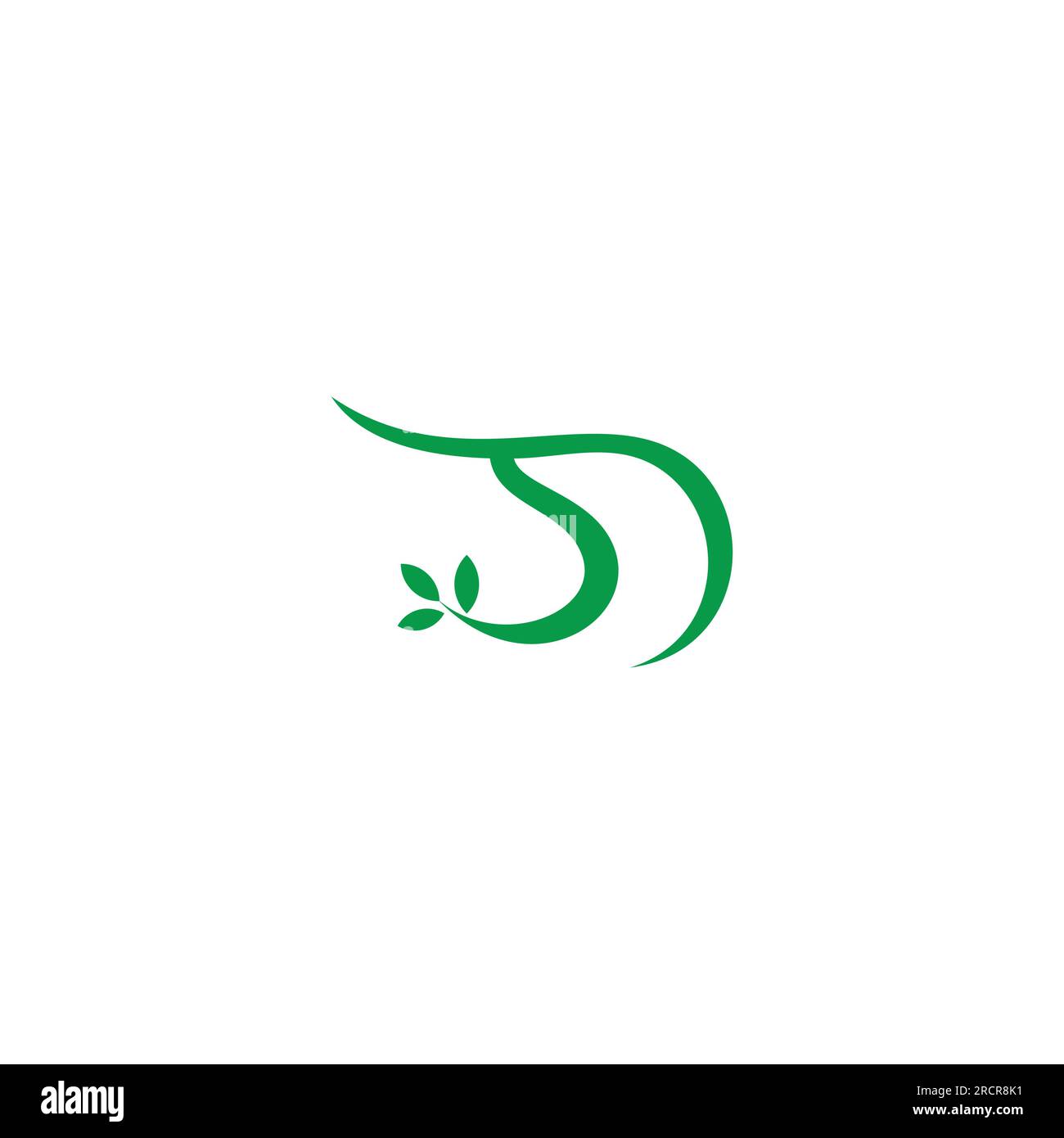 letter sd tree leaf abstract logo vector Stock Vector Image & Art - Alamy
