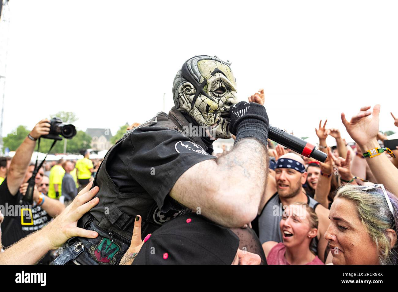 Mushroomhead performs at Inkcarceration Music and Tattoo Festival on ...