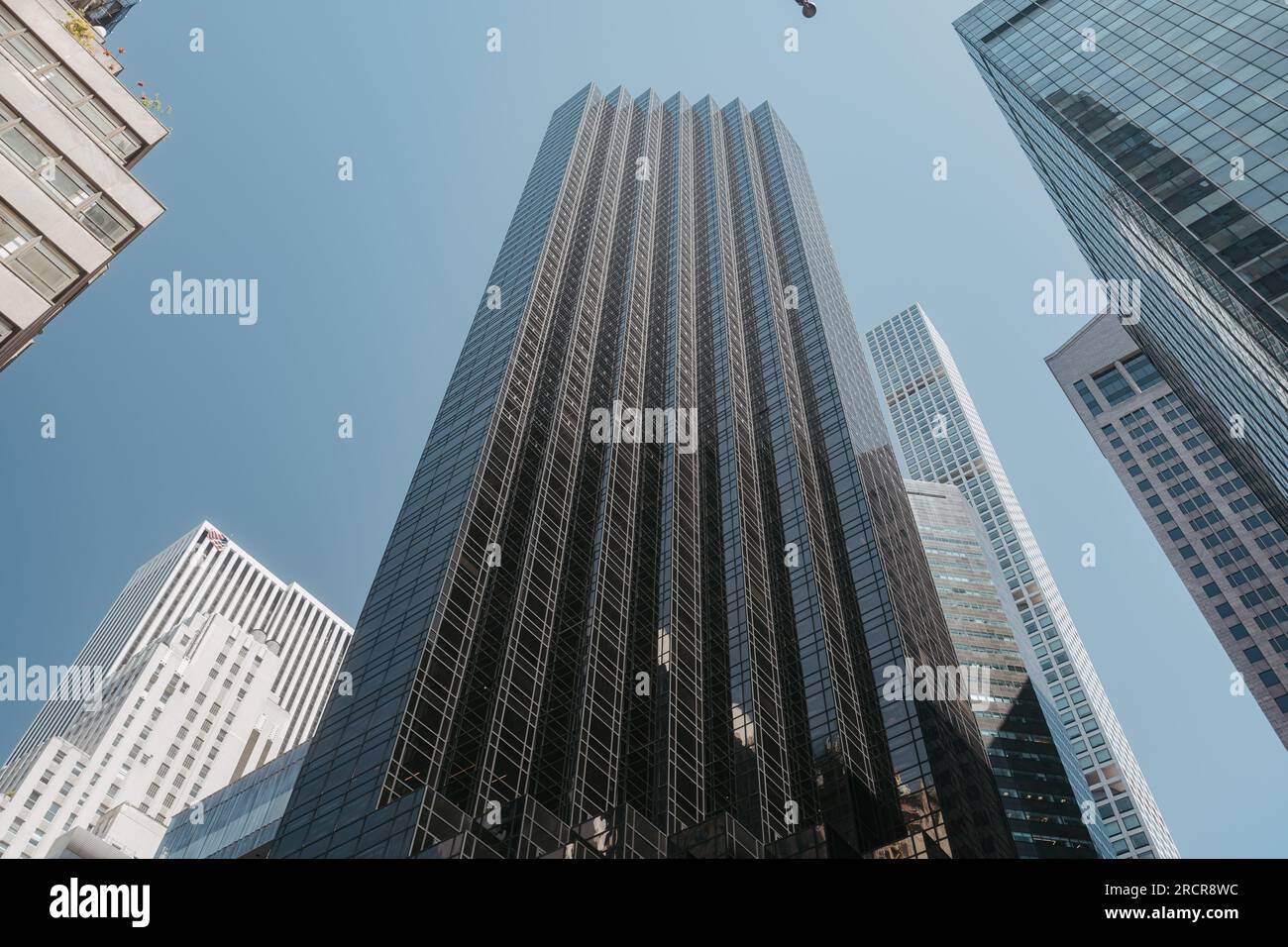 Trump Tower in New York City from the Ground Stock Photo - Alamy