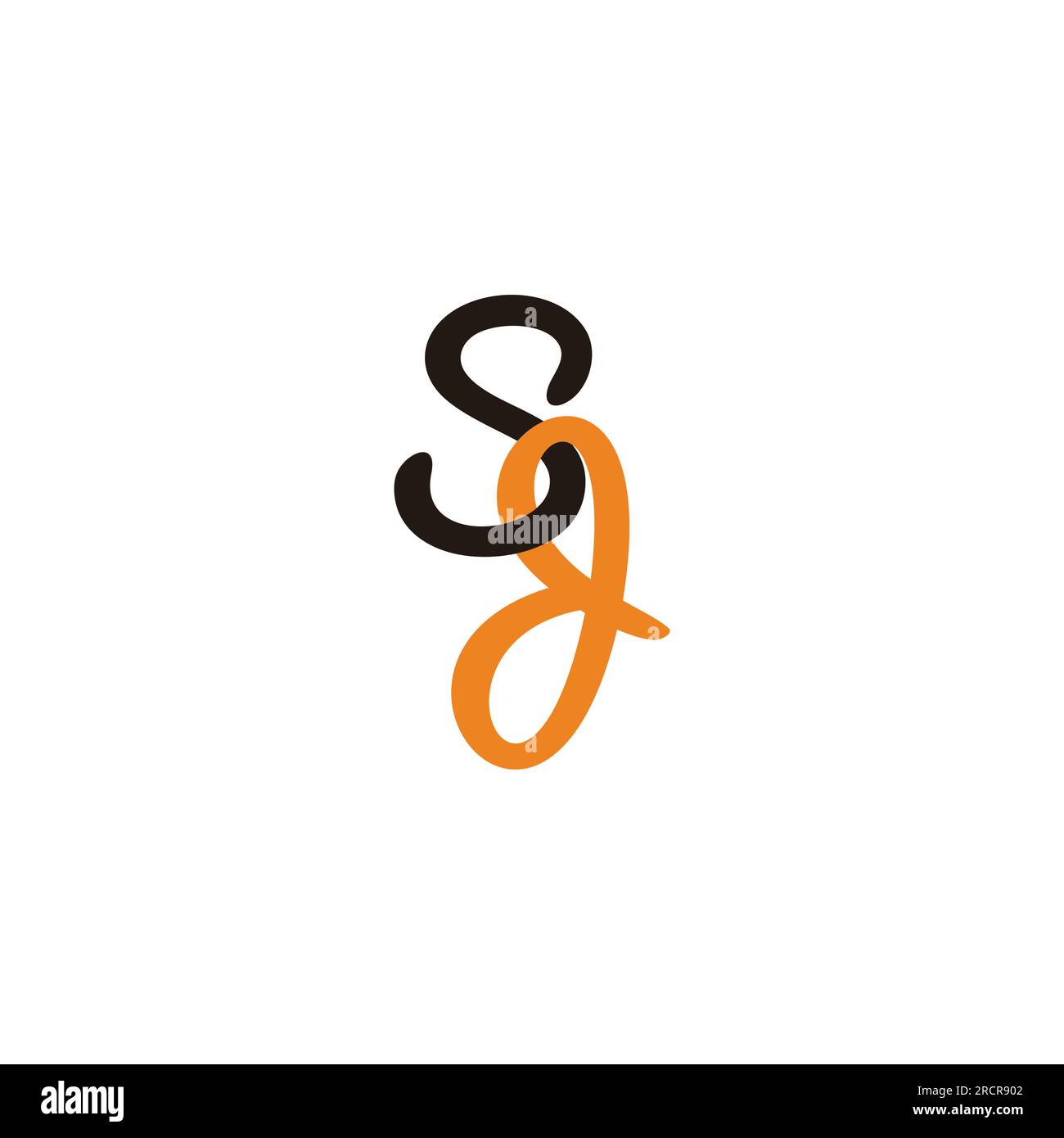 letter sj sd curves colorful line logo vector Stock Vector Image & Art ...