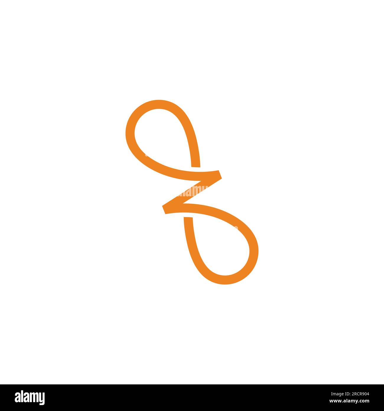 letter z infinity loop line logo vector Stock Vector Image & Art - Alamy
