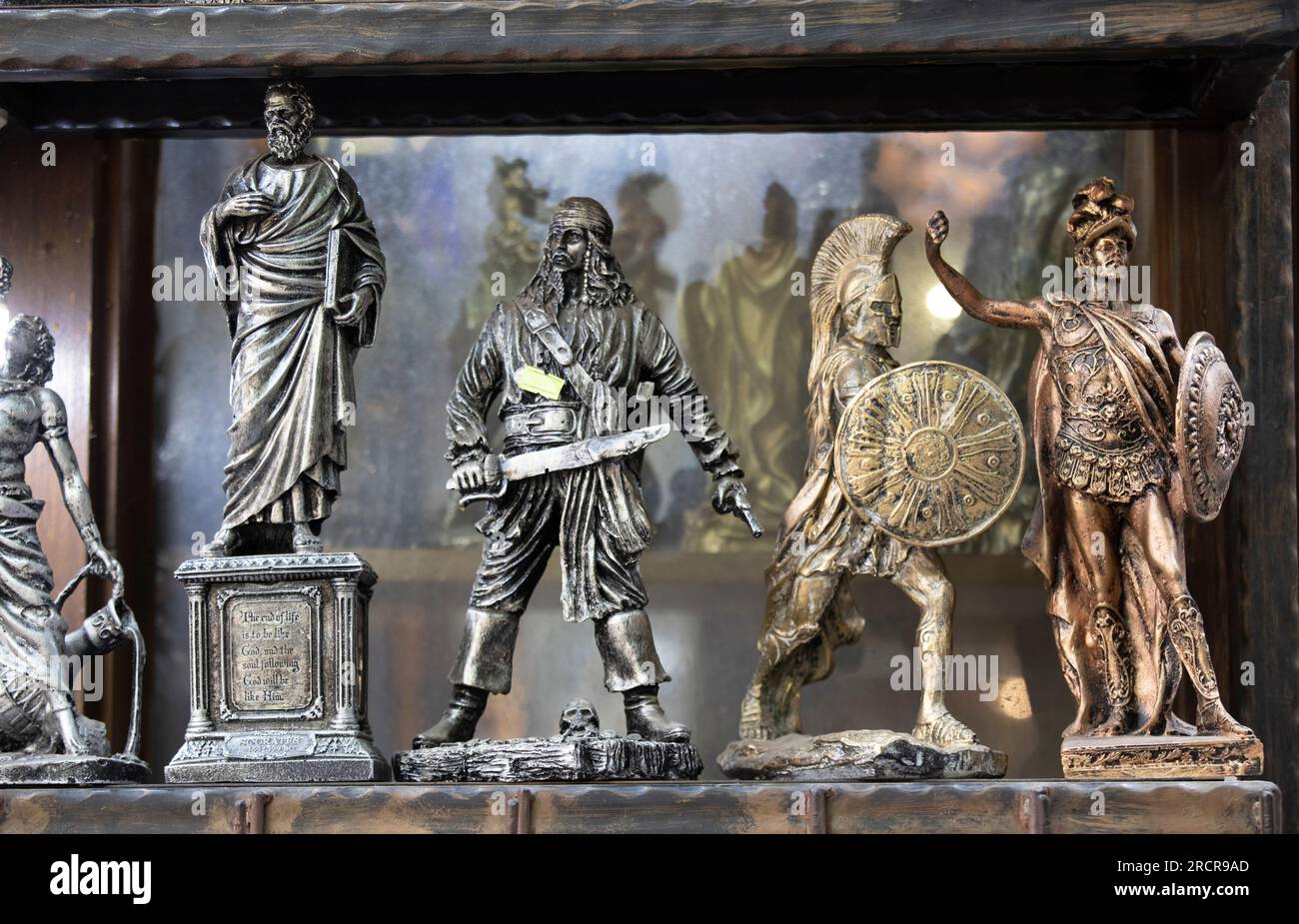 Bronze statues from Greek mythology Stock Photo - Alamy