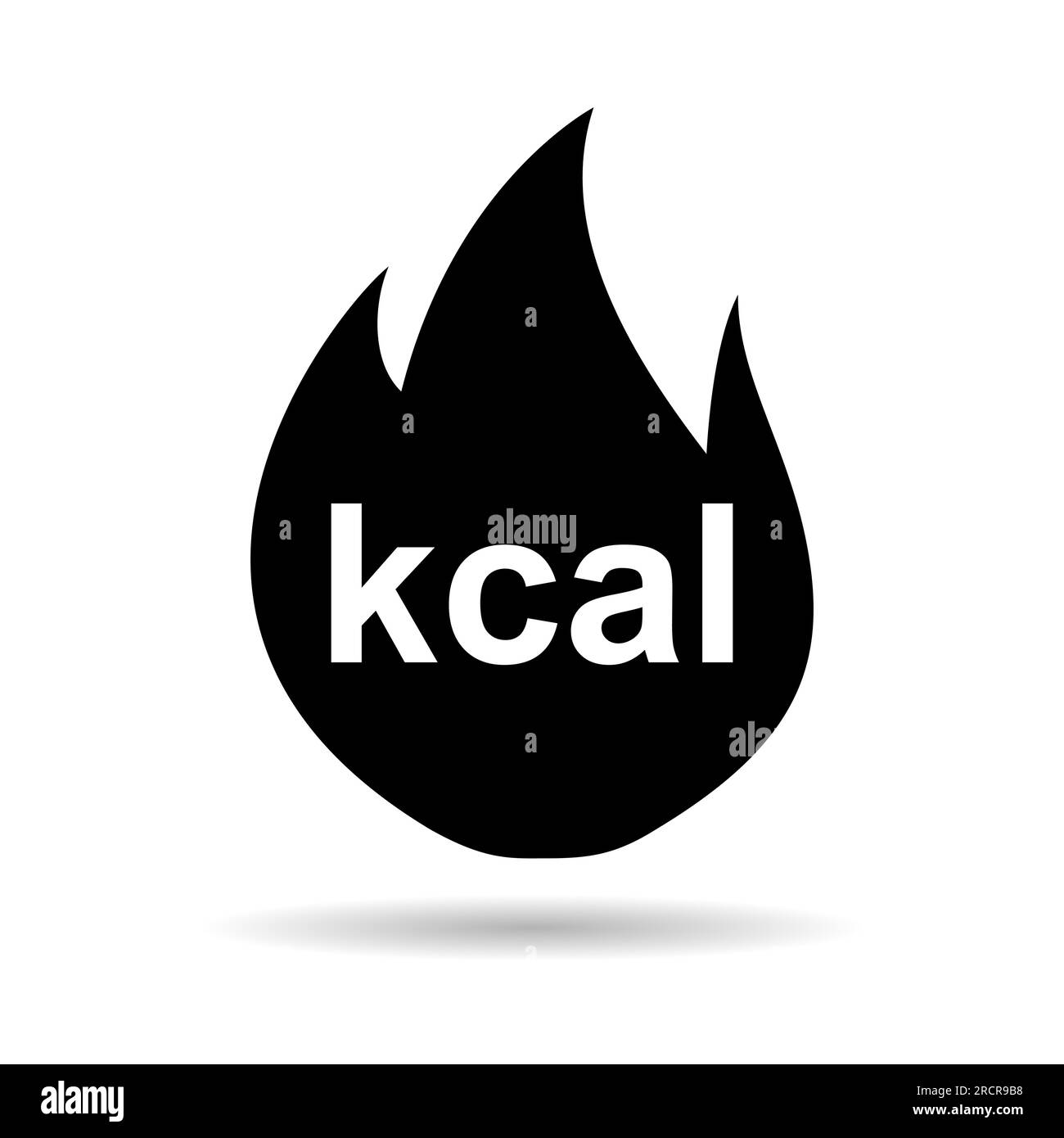 Calories healthy diet icon shadow, nutrition food low sign, kcal zero ...