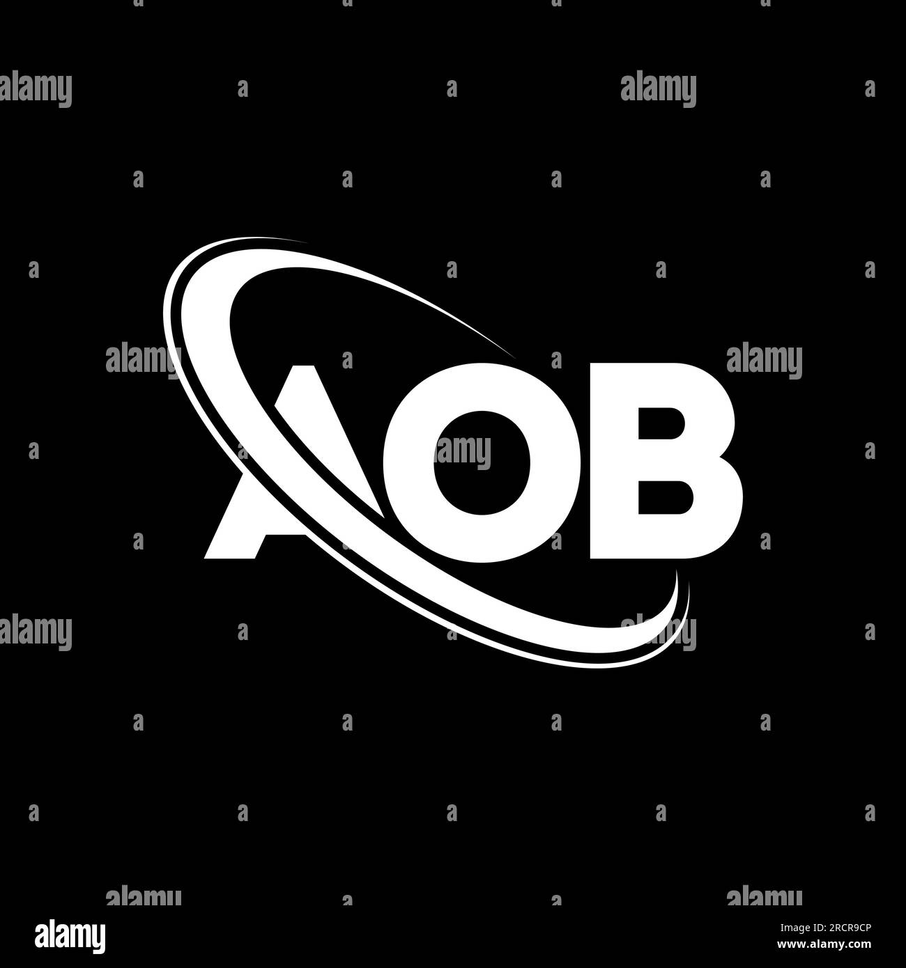 AOB logo. AOB letter. AOB letter logo design. Initials AOB logo linked ...