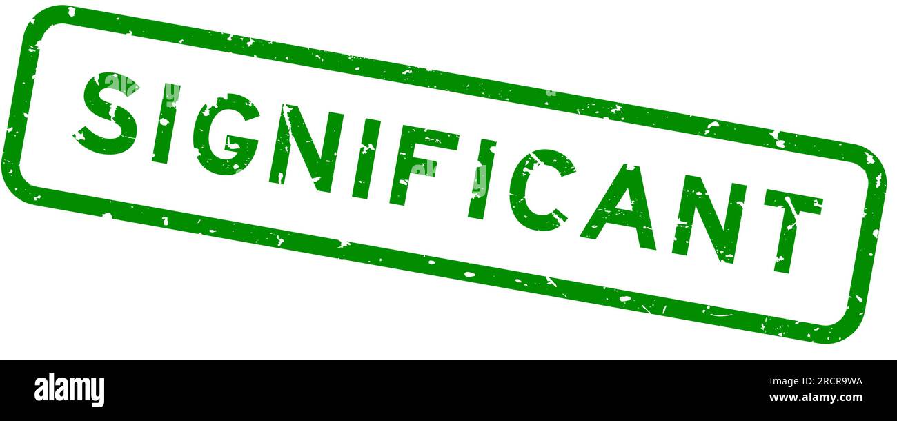 Grunge green significant word square rubber seal stamp on white background Stock Vector Image ...