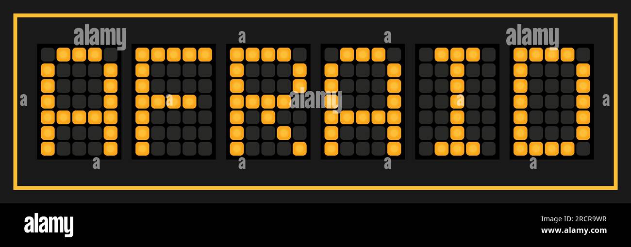 Orange color led banner in word afraid on black background Stock Vector ...