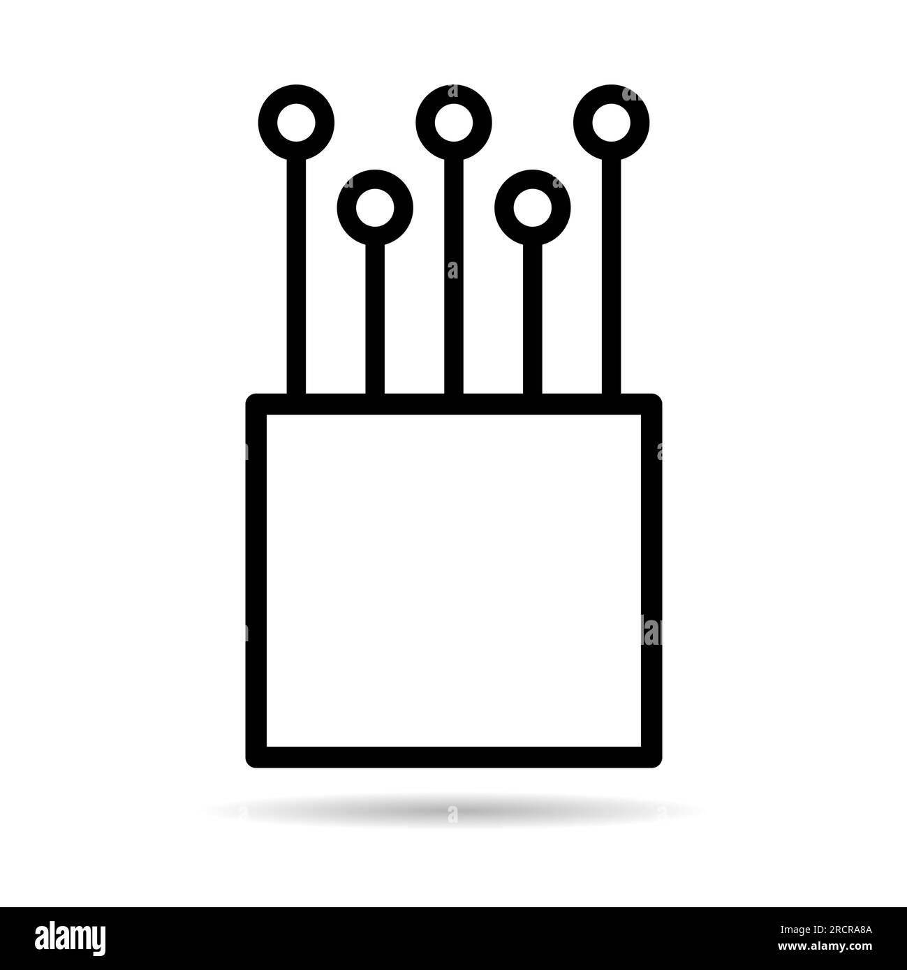 Optical cable shadow icon, technology information wire web network ...
