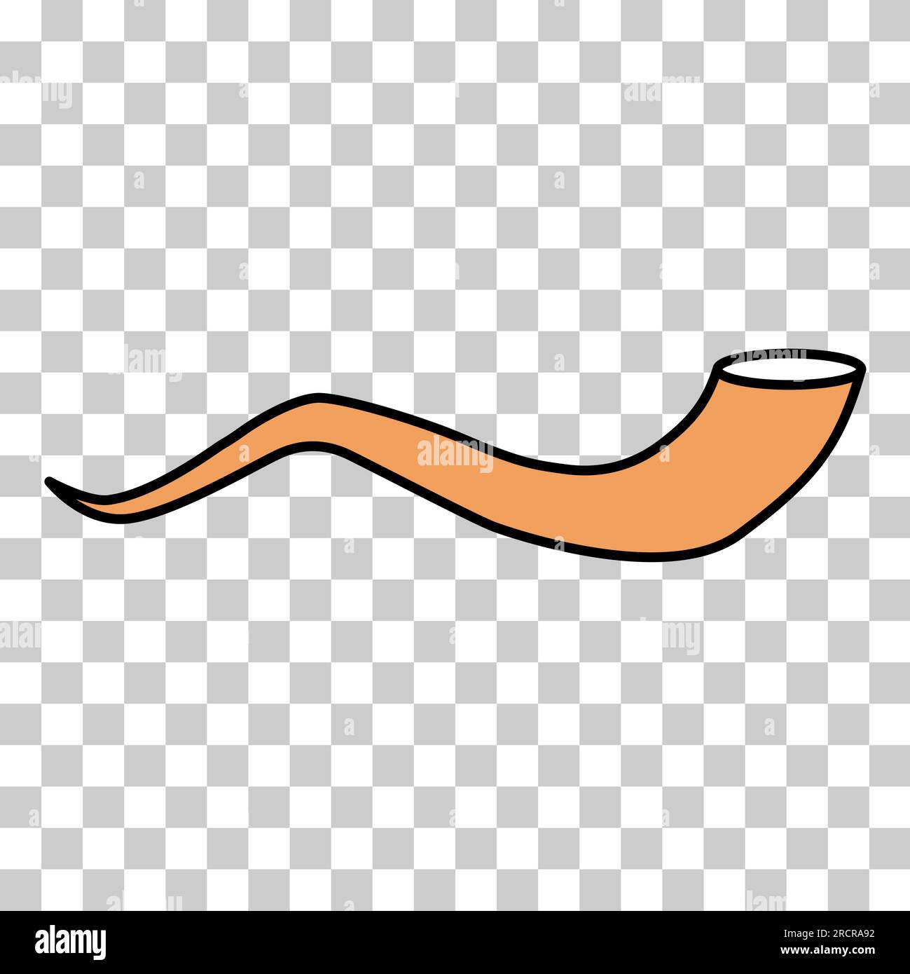 Shofar horn icon, graphic religion design symbol, ritual web sign ...