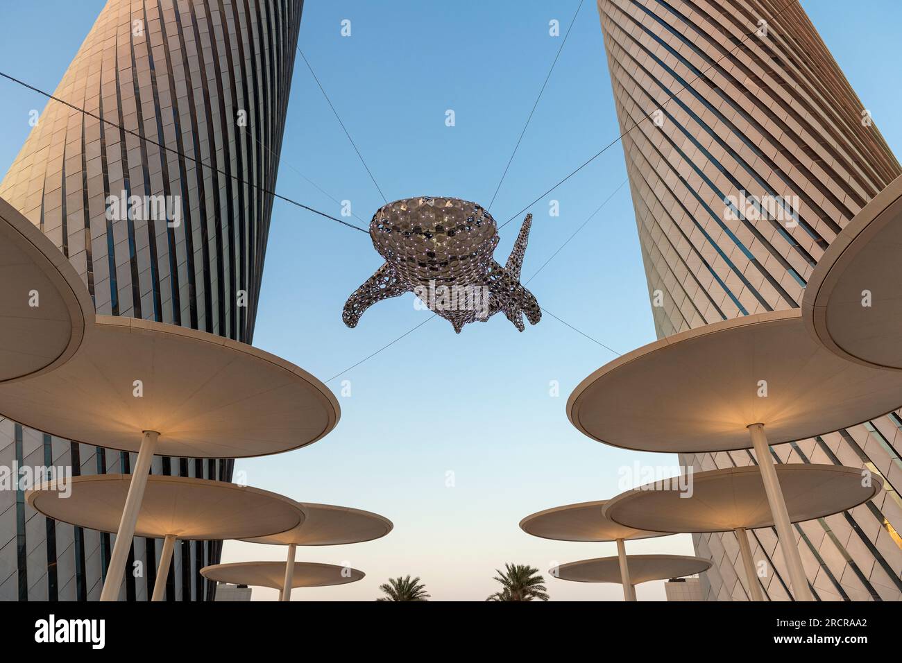 Lusail Plaza, Lusail Boulevard Eid Festival and decoration Stock Photo ...