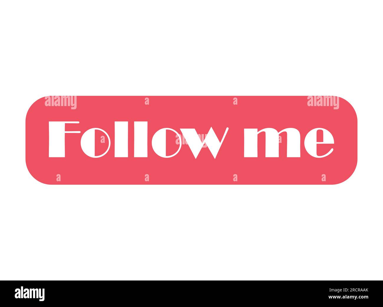 Follow me graphic concept symbol, speech button web label, vector ...