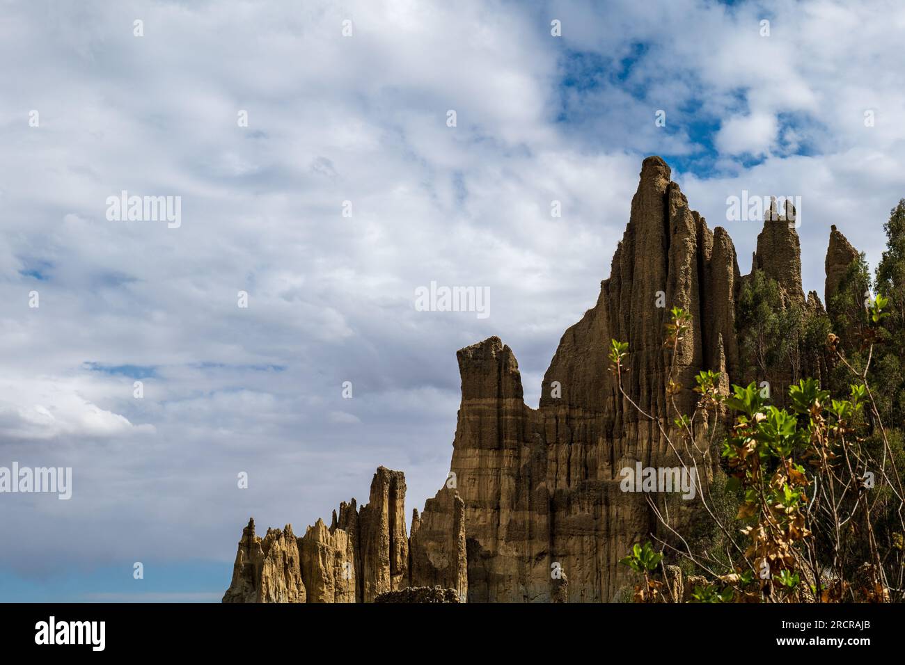 High Dolomites Peaks and Cliffs with Trees in the Mountains of Valle de ...