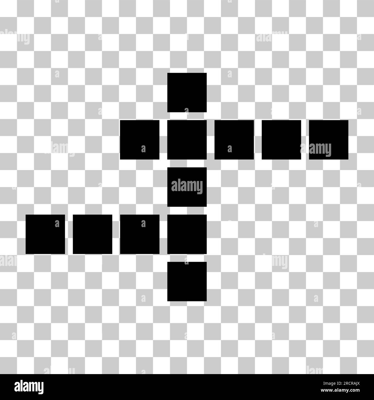 Crossword concept icon, cross word graphic symbol, web flat vector ...