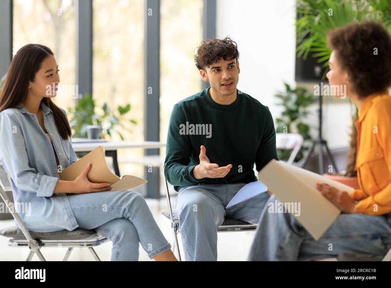 Group planning a research project hi-res stock photography and images ...