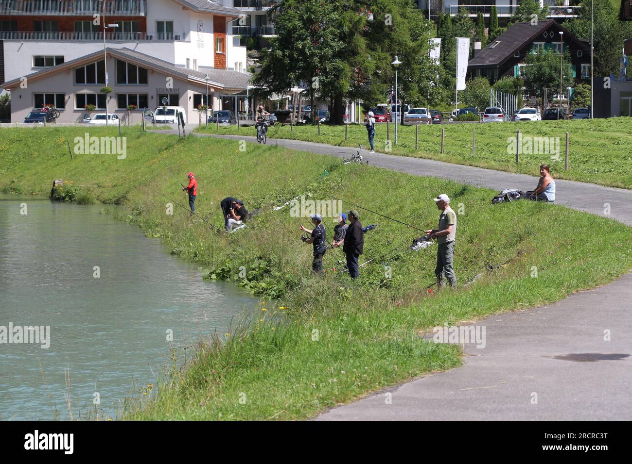 Fishing at lake Eugenius Stock Photo - Alamy