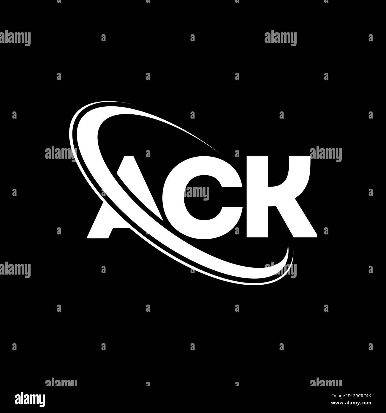 ACK logo. ACK letter. ACK letter logo design. Intitials ACK logo linked ...