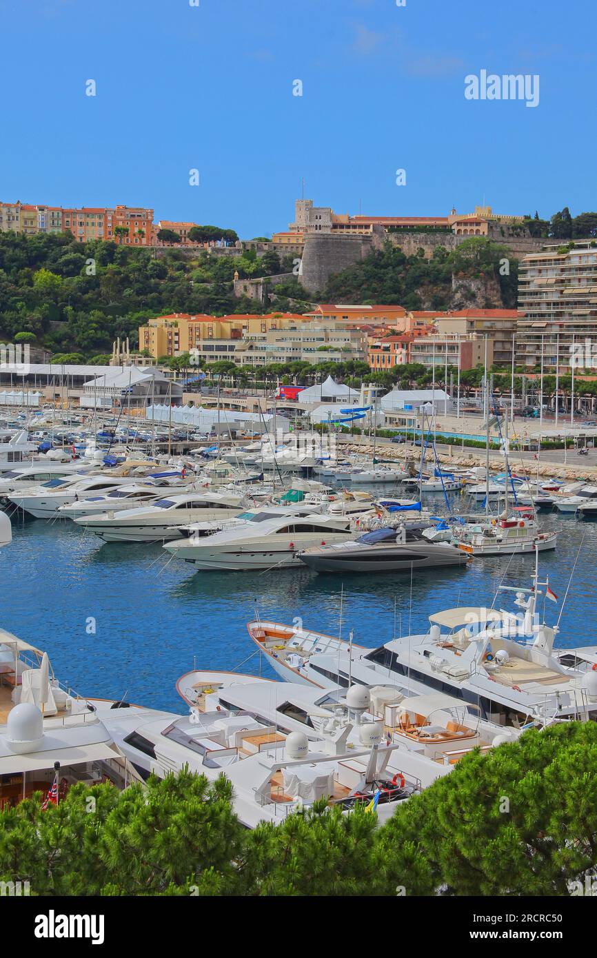 View of Port Hercule, Principality of Monaco, Monaco, Monte Carlo Stock ...