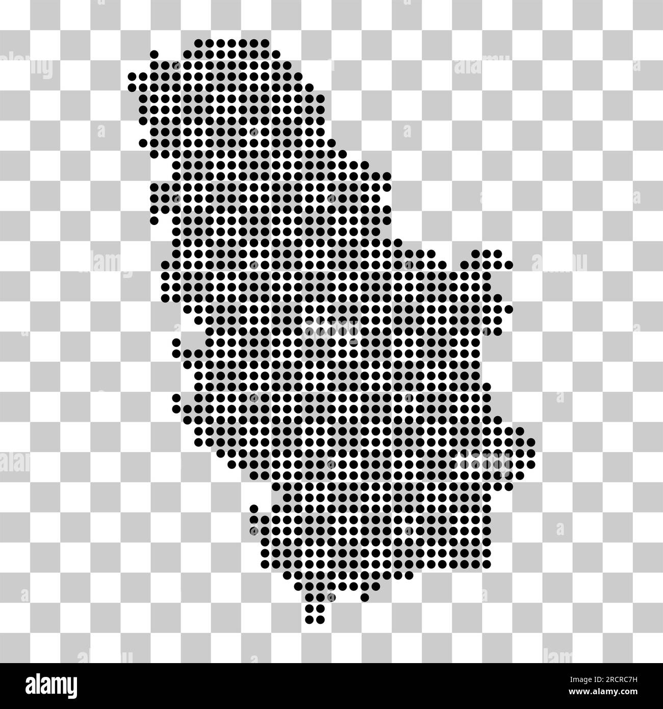 Serbia map icon, geography blank concept, isolated graphic background ...