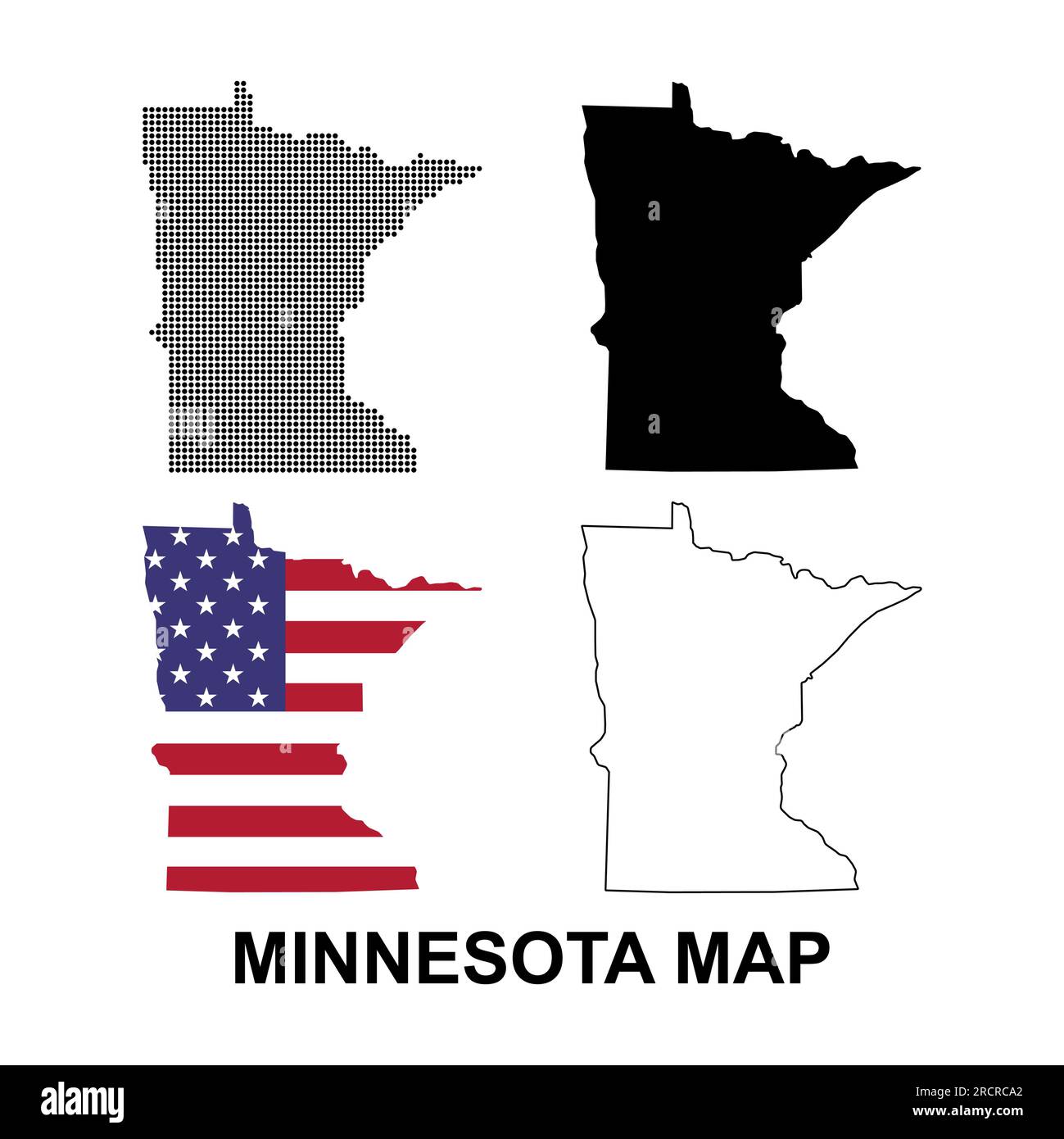 Saint paul vector outline map Stock Vector Images - Alamy