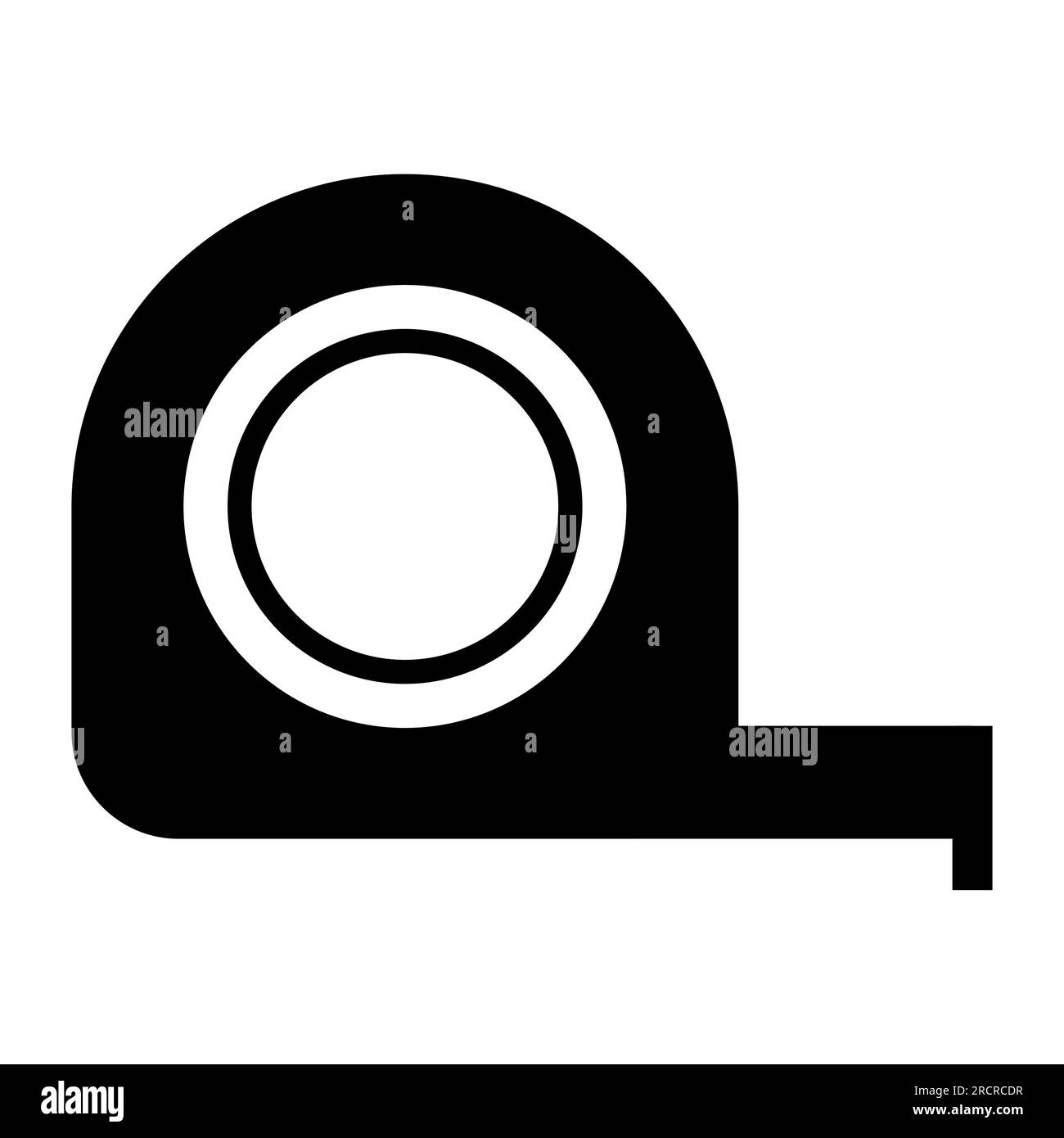 Measurement tape icon, measure tool concept design symbol, instrument ...