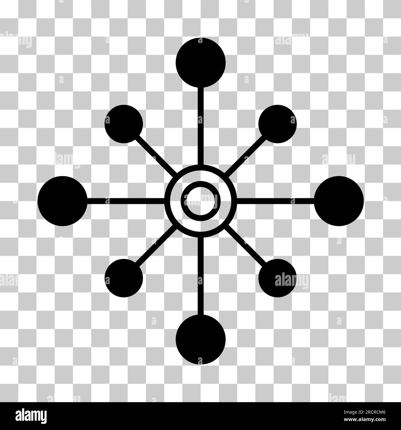 Multichannel digital design icon, omnichannel flat web symbol, internet ...