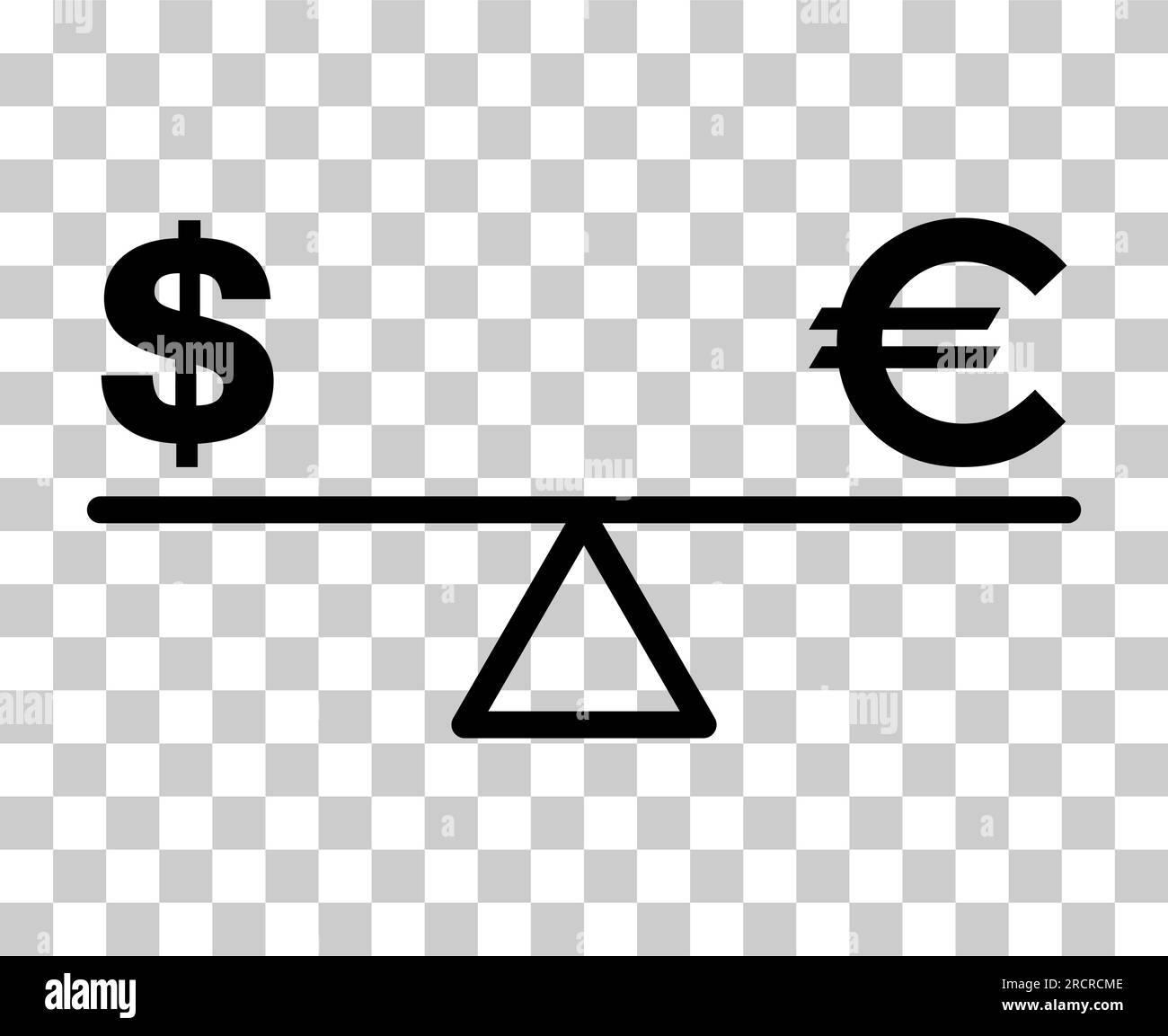 Balance dollar harmony justice vector icon isolated on background ...