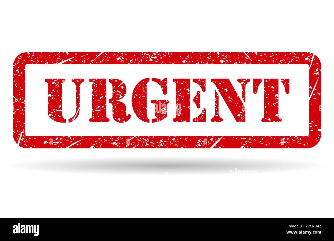Urgent stamp symbol shadow, label sticker sign button, text banner ...