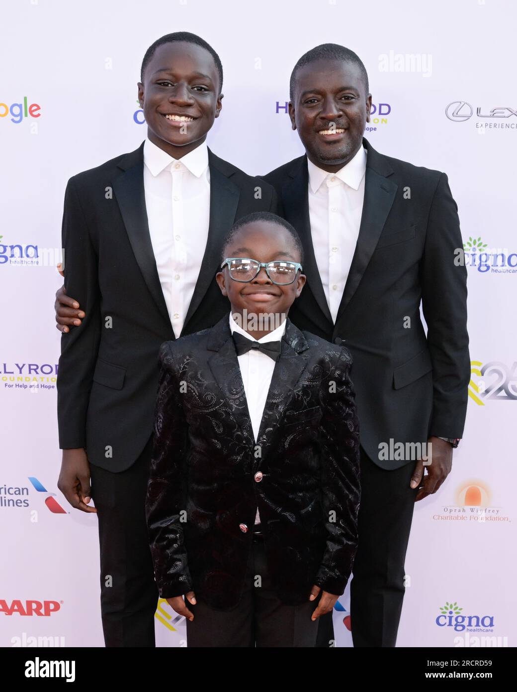 Los Angeles, California, USA. 15th July, 2023. Denzel Kofie, Isaiah ...