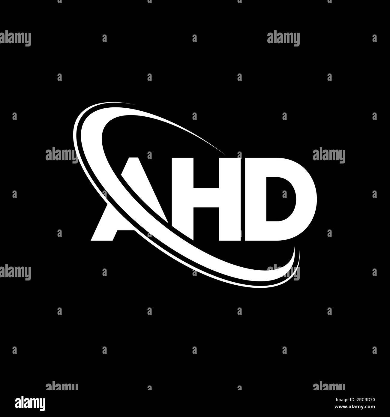 AHD logo. AHD letter. AHD letter logo design. Initials AHD logo linked ...