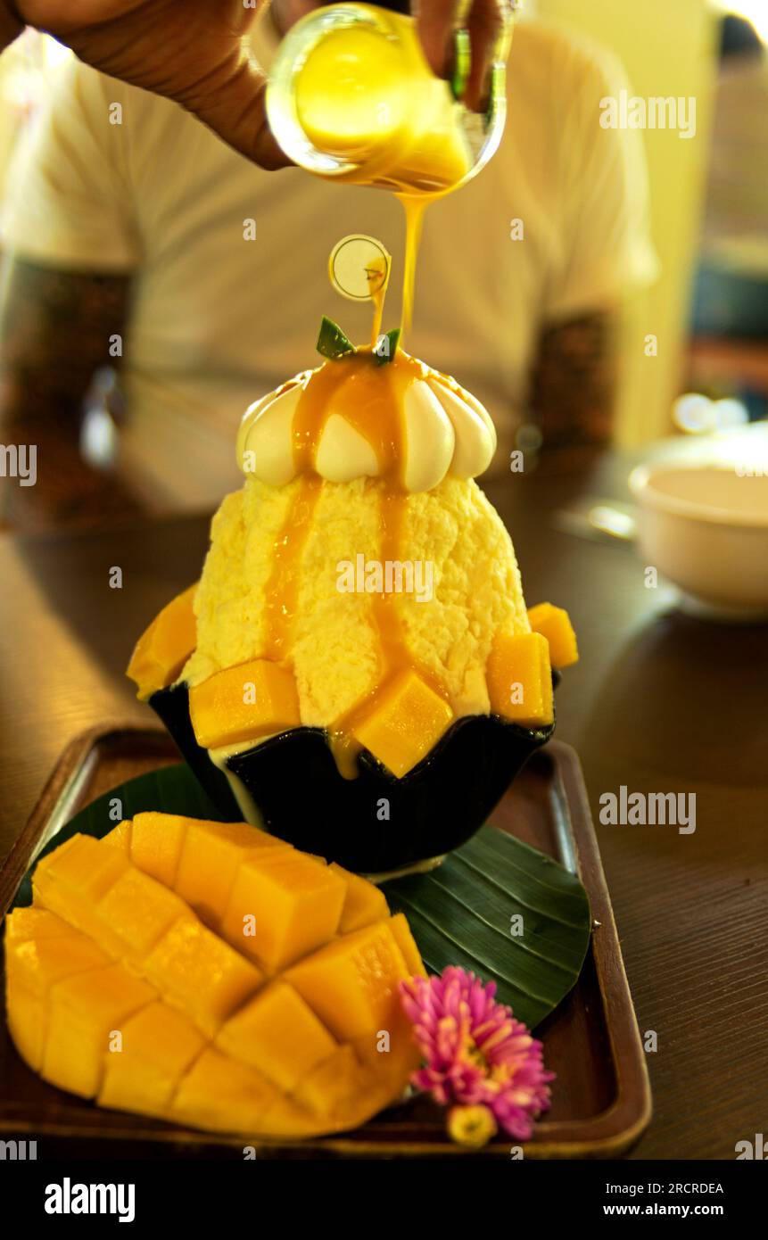 Huge Ice cream with full mango flavor. Mango flavor available in 4 ...