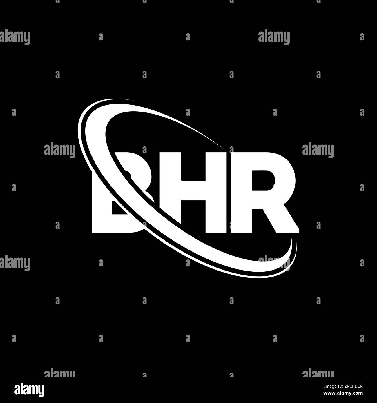 BHR logo. BHR letter. BHR letter logo design. Initials BHR logo linked ...