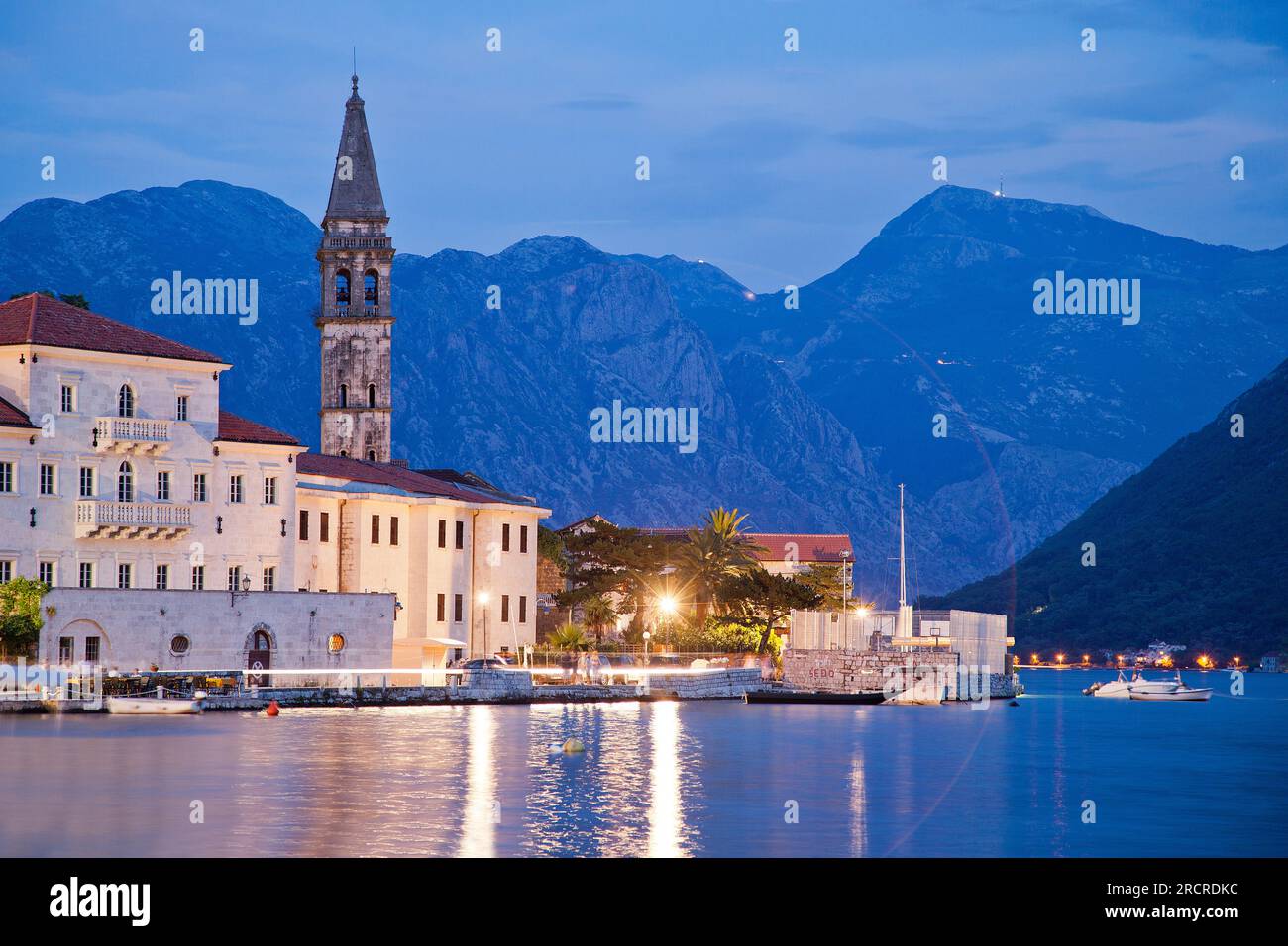 Perast , Bay of Kotor, Kotor, Cattaro, Montenegro Stock Photo - Alamy
