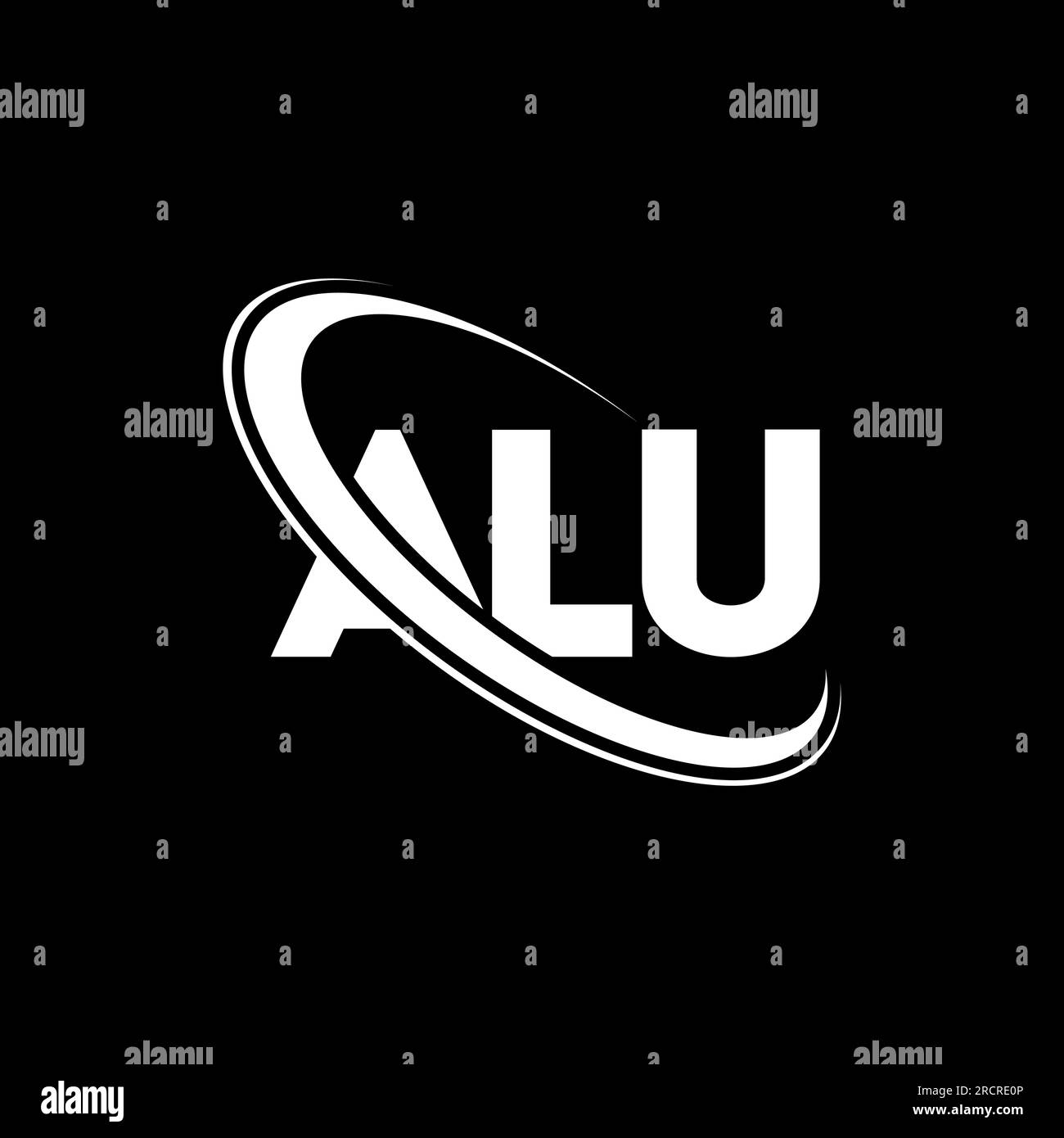 ALU logo. ALU letter. ALU letter logo design. Initials ALU logo linked ...