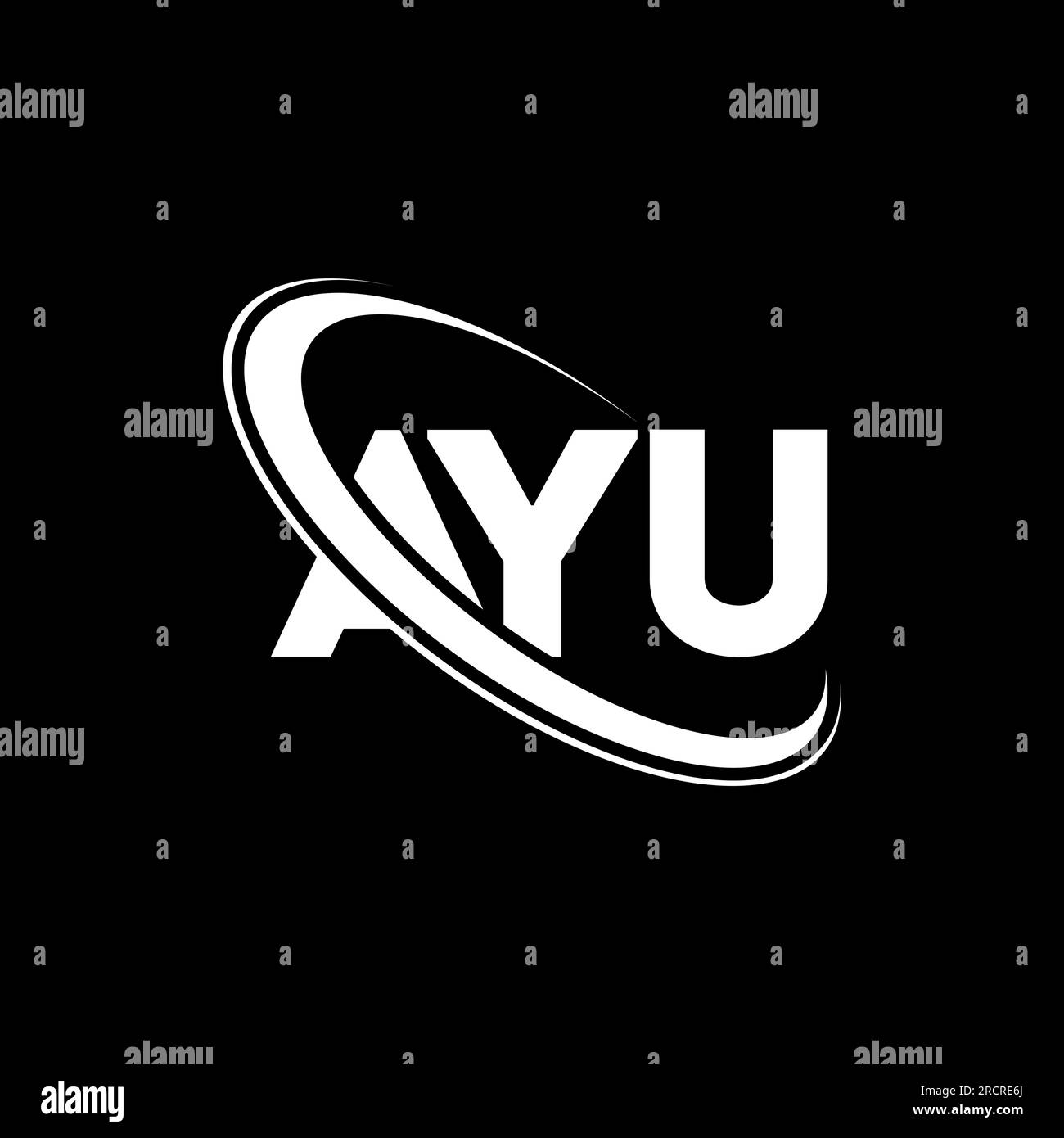 AYU logo. AYU letter. AYU letter logo design. Initials AYU logo linked ...
