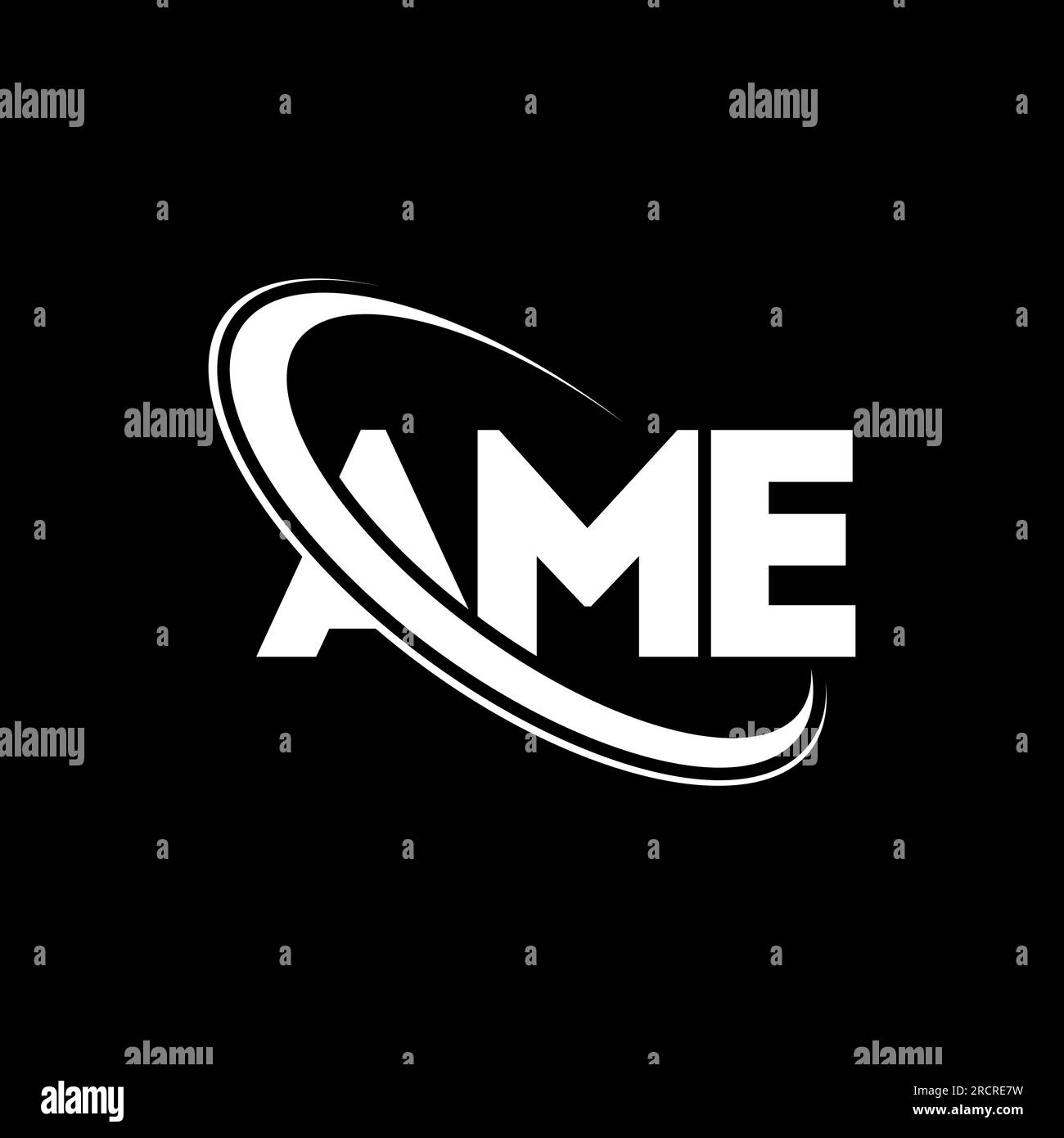 AME logo. AME letter. AME letter logo design. Initials AME logo linked ...
