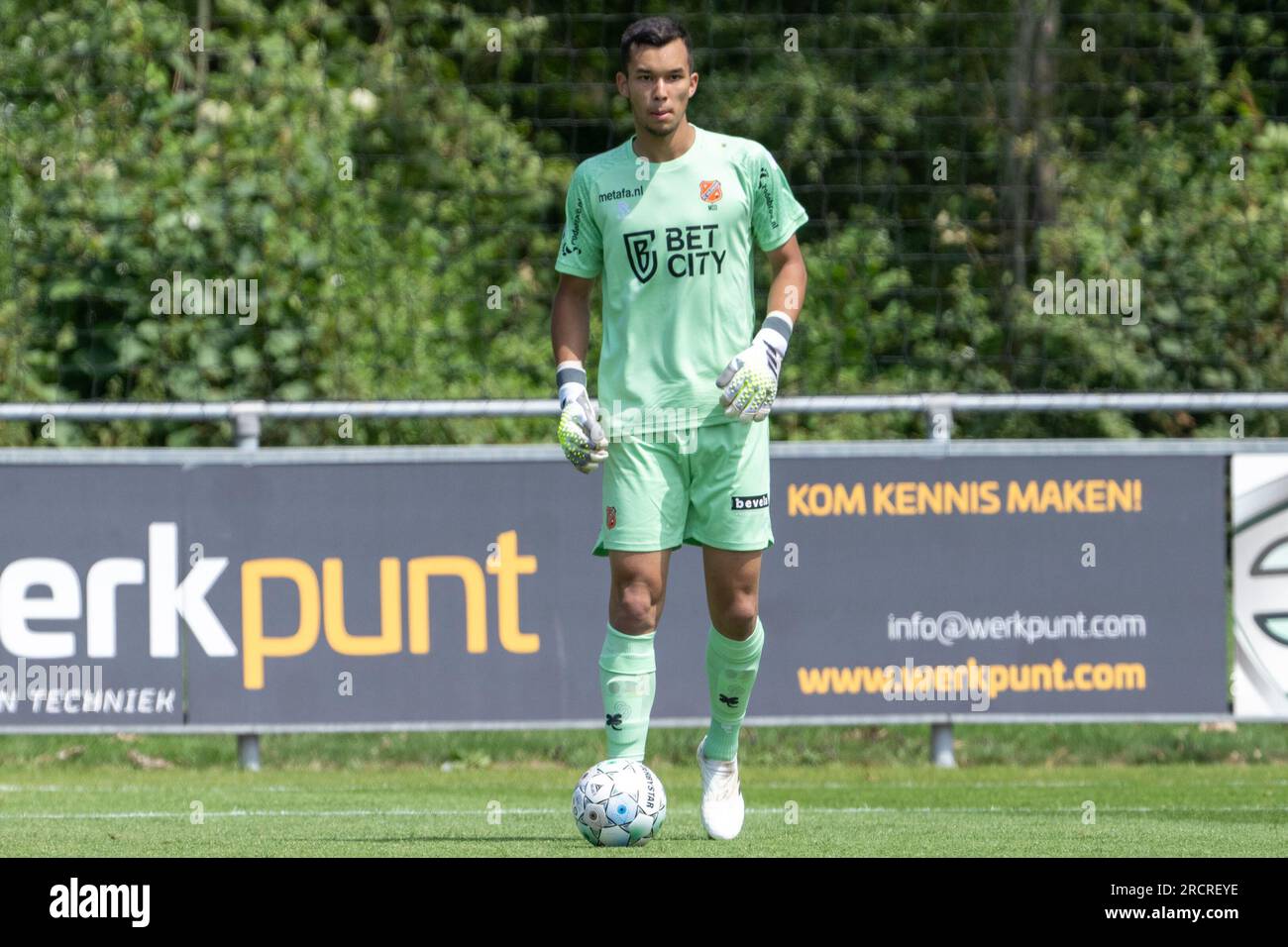 ALKMAAR, NETHERLANDS - JULY 15: goalkeeper Mio Backhaus of FC Volendam ...