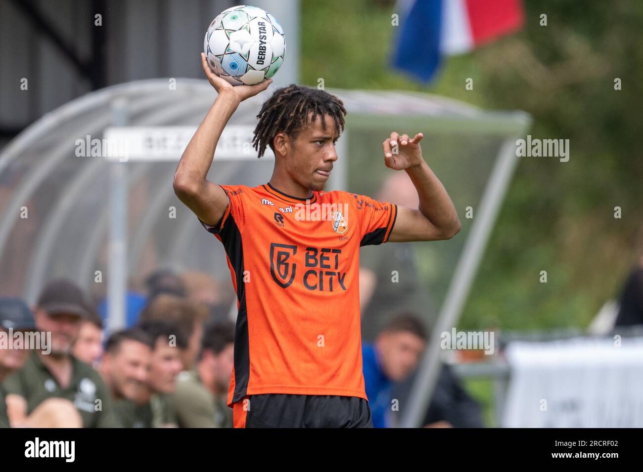 ALKMAAR, NETHERLANDS - JULY 15: Deron Payne of FC Volendam takes a ...