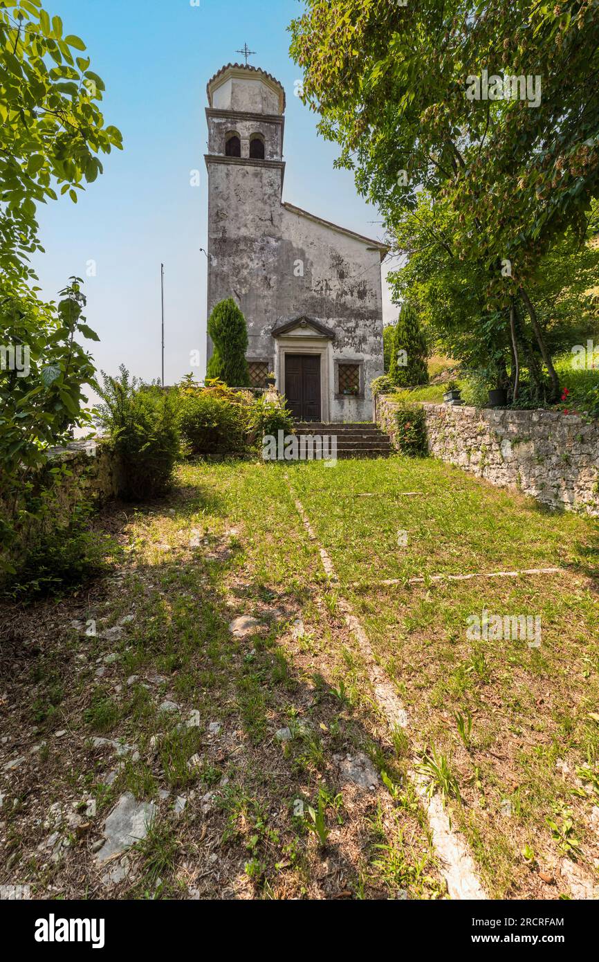 Italy Veneto Soller - Church of St. Justine (17th century Stock Photo ...