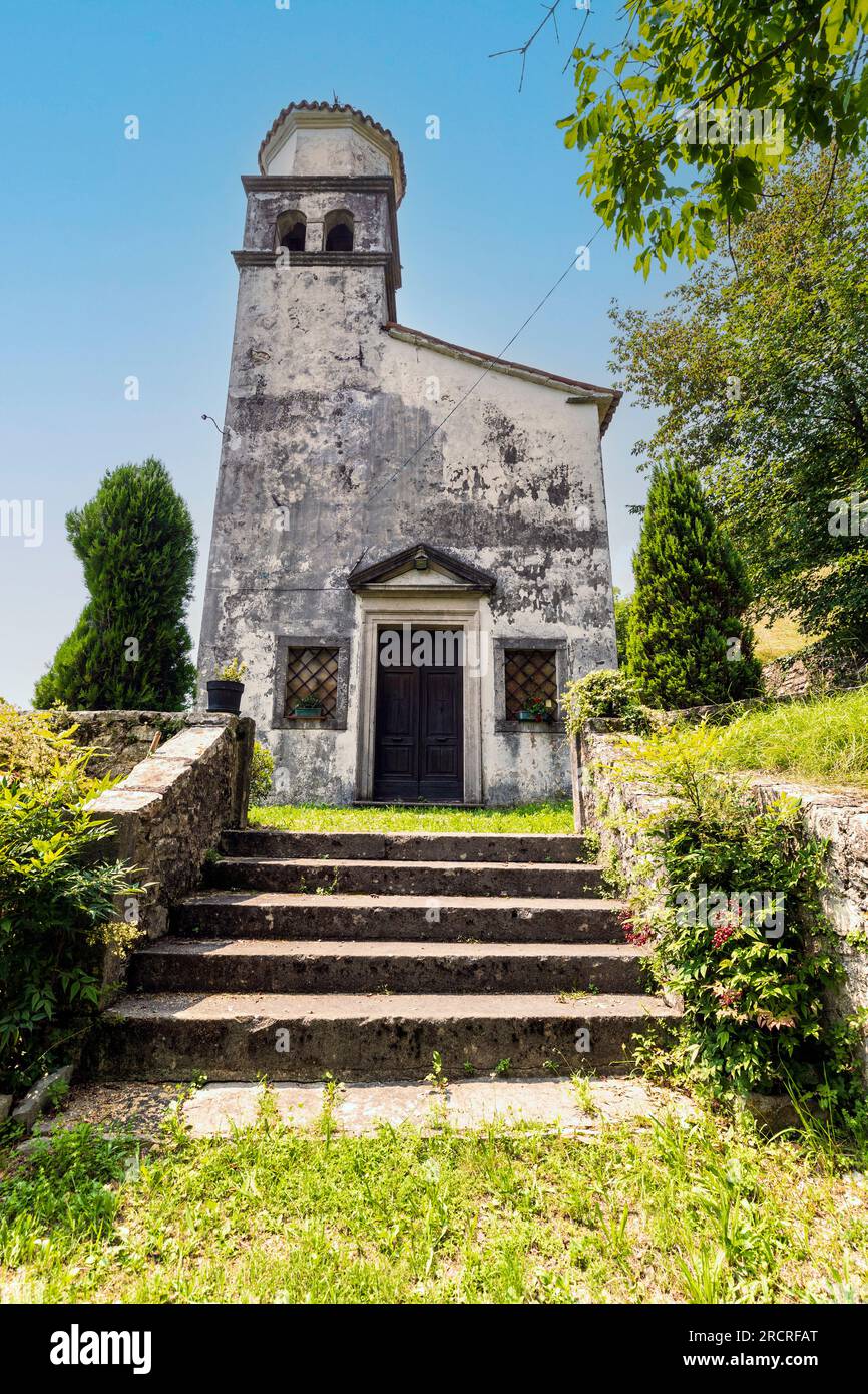 Italy Veneto Soller - Church of St. Justine (17th century Stock Photo ...