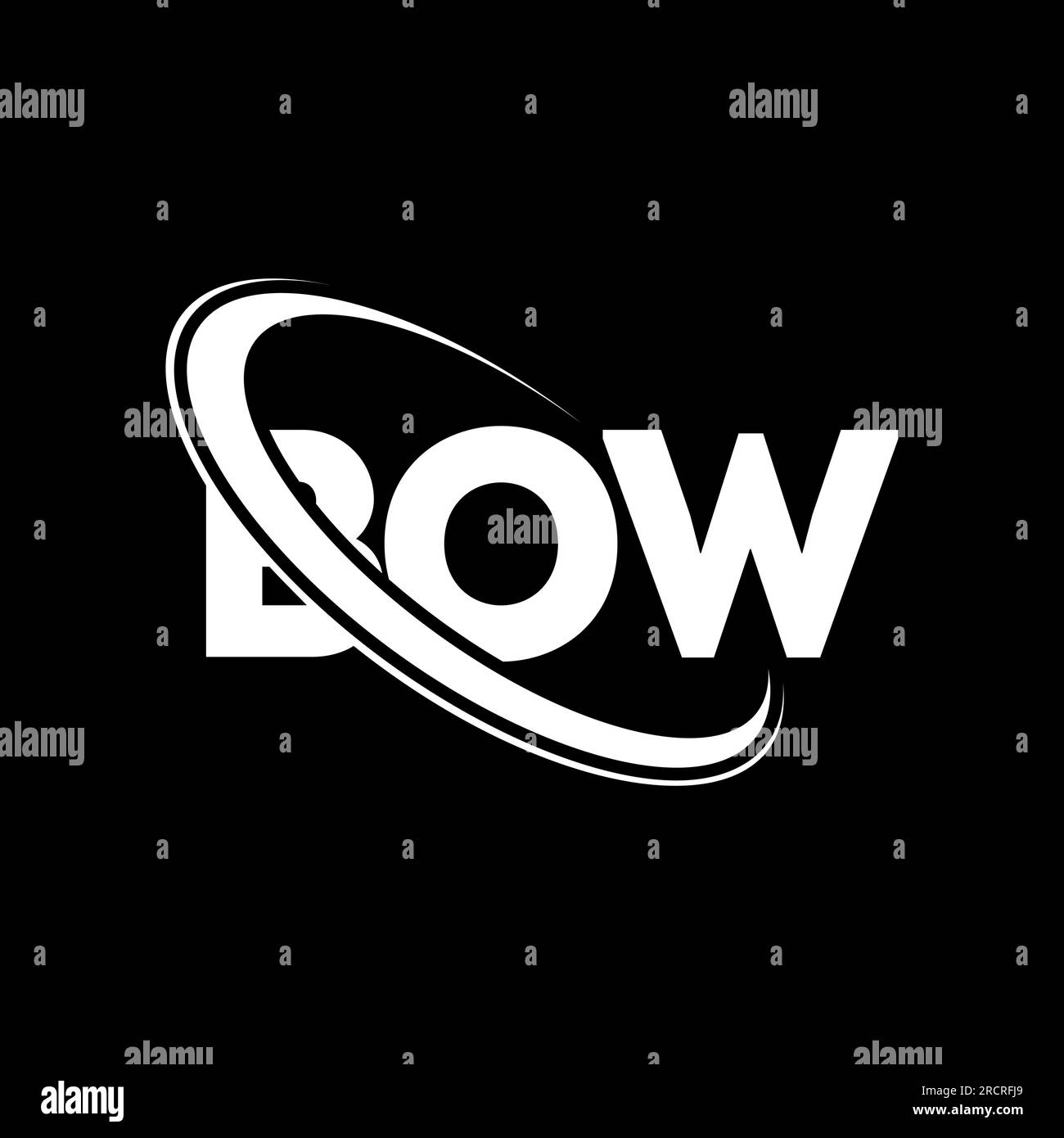 BOW logo. BOW letter. BOW letter logo design. Initials BOW logo linked ...